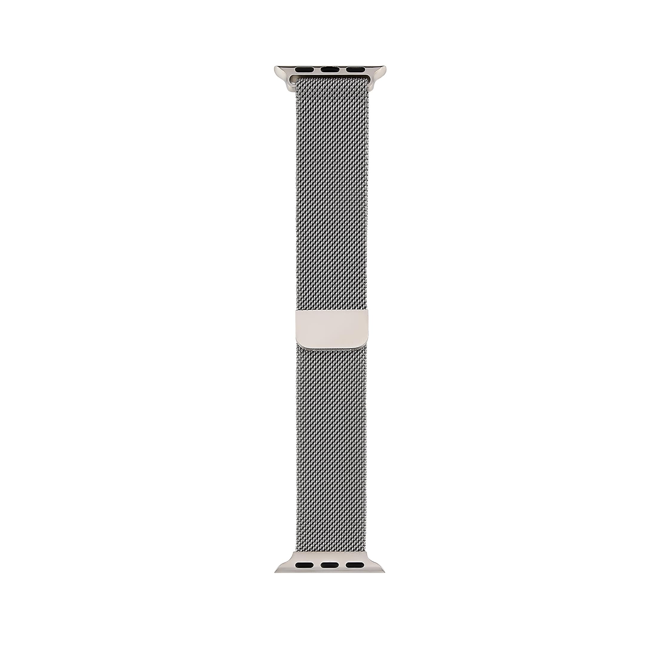 Rae Dunn Apple Watch Set of 3 Straps Fits 38mm 40mm Mesh, Silicone, Link Bracelet (38mm/40mm, Silver, Pink, Silver)