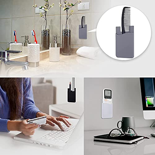 Tek Styz PRO Stick on Wallet Works for Maxwest TAB 7160DC with Room for 3 Cards/ID/Money 3pack (Black,Gray,White)