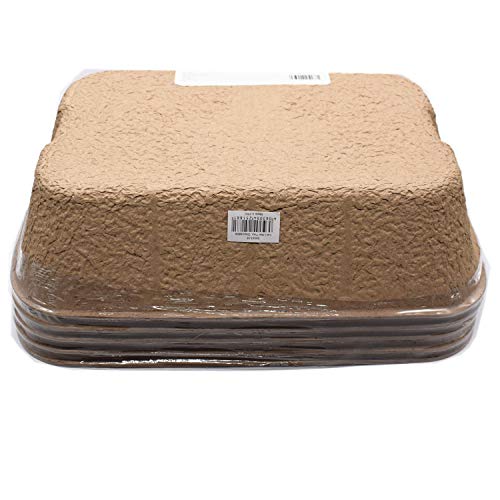 Twlead Disposable Cat Litter Box (5 Pack of Trays) Eco Friendly 100% Recycled Paper Cat Tray,16.14 X11.81X3.94 Inch (Brown)
