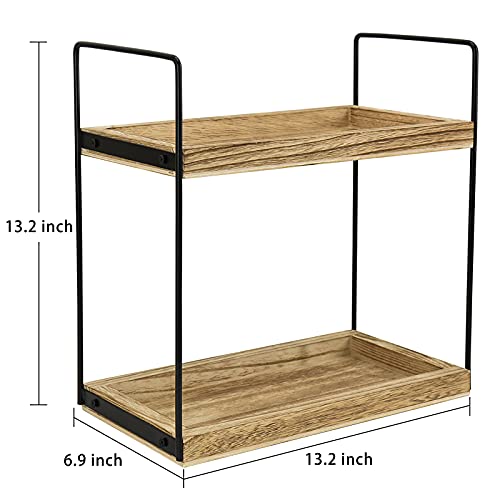 2 Tier Bathroom Counter Organizer, Bathroom Organizer Countertop, Kitchen Spice Rack Kitchen Counter Organizer, Over Toilet Storage Organizer, Coffee Bar Organizer Kitchen Counter Storage Shelf