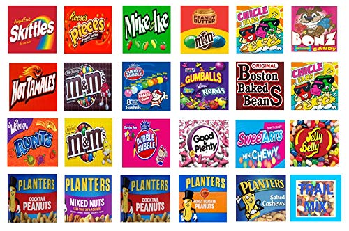 Vinyl Peel and Stick 2.5 x 2.5 Bulk Vending Candy Machine Labels2.5" (12 Pack)