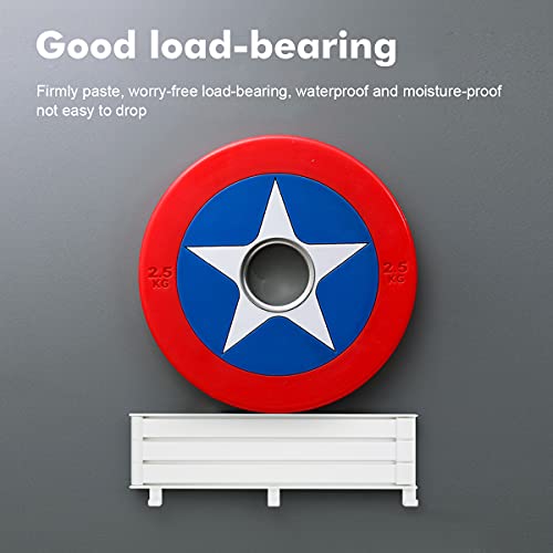 Beautytang Swing Towel Holder Rack,Wall Mounted Towel Bar Swivel Arm Hand with Hooks 3-Arm,Space Saving White Magnetic Towel Bar,Self Adhesive Punch-Free Towel Rack for Bathroom Kitchen