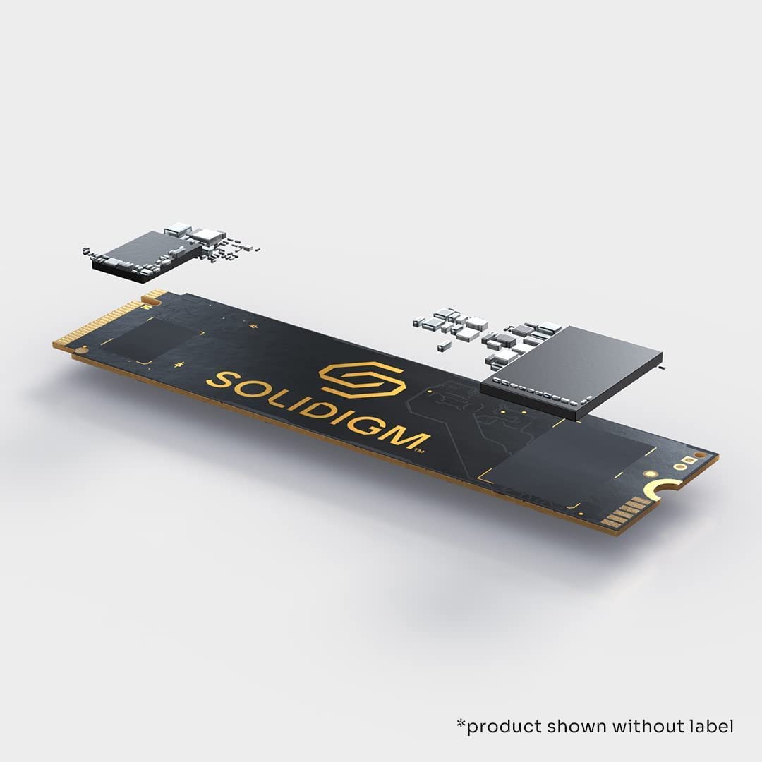Solidigm™ P41 Plus 1TB SSD, PCIe GEN 4 NVMe 4.0 x4 M.2 2280 3D NAND, Storage Upgrades for PC and Laptops, Everyday Computing and Gaming, SSDPFKNU010TZX1