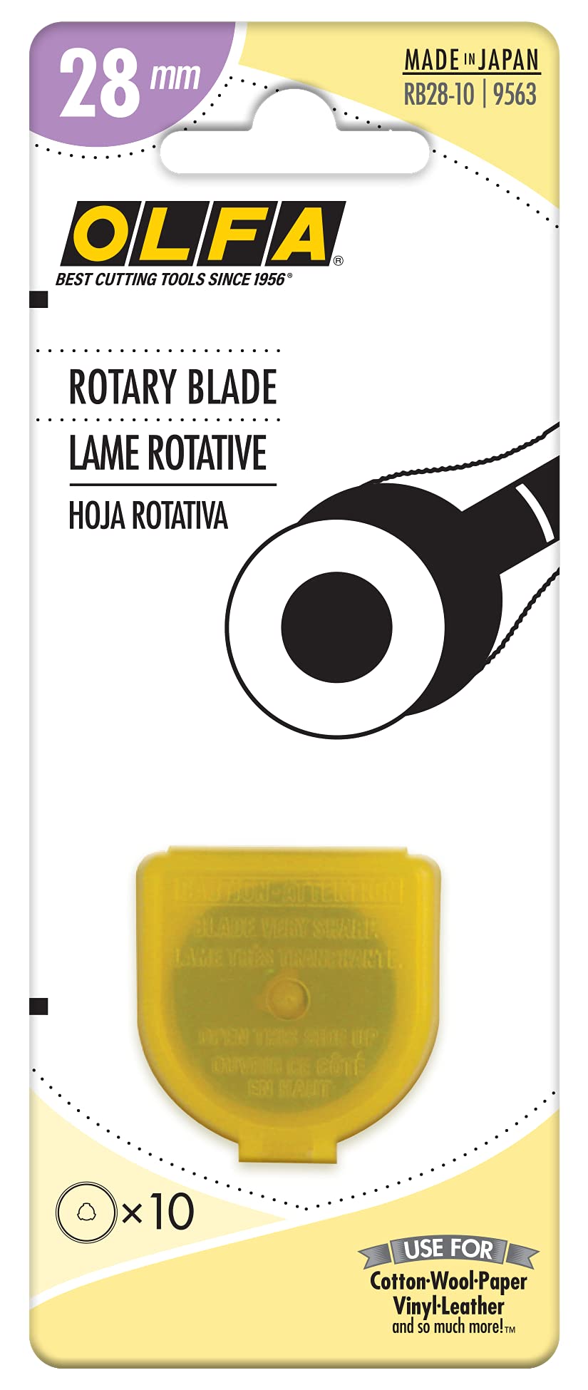OLFA 28mm Rotary Blade Refill- 10 per Package