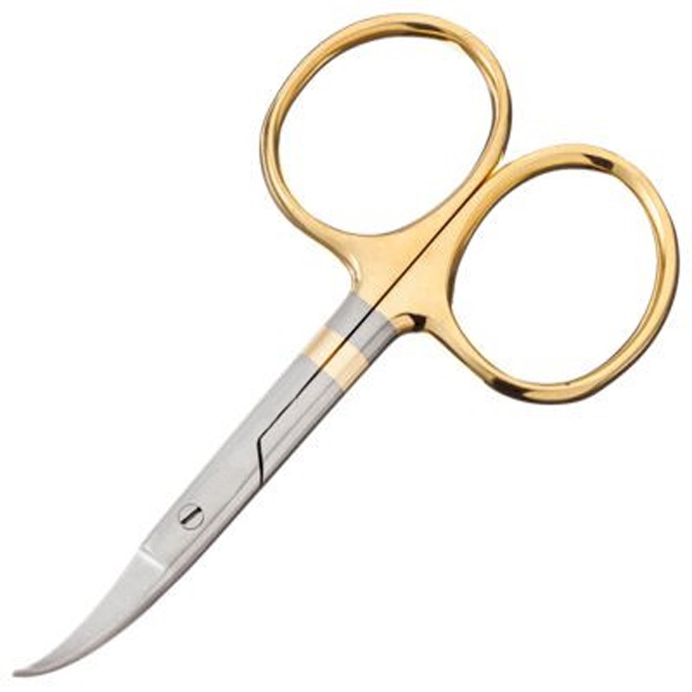 Dr. Slick All Purpose Scissor, 4", Gold Loops, Curved