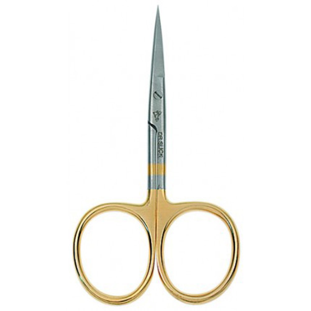 Dr. Slick All Purpose Scissor, 4", Gold Loops, Curved