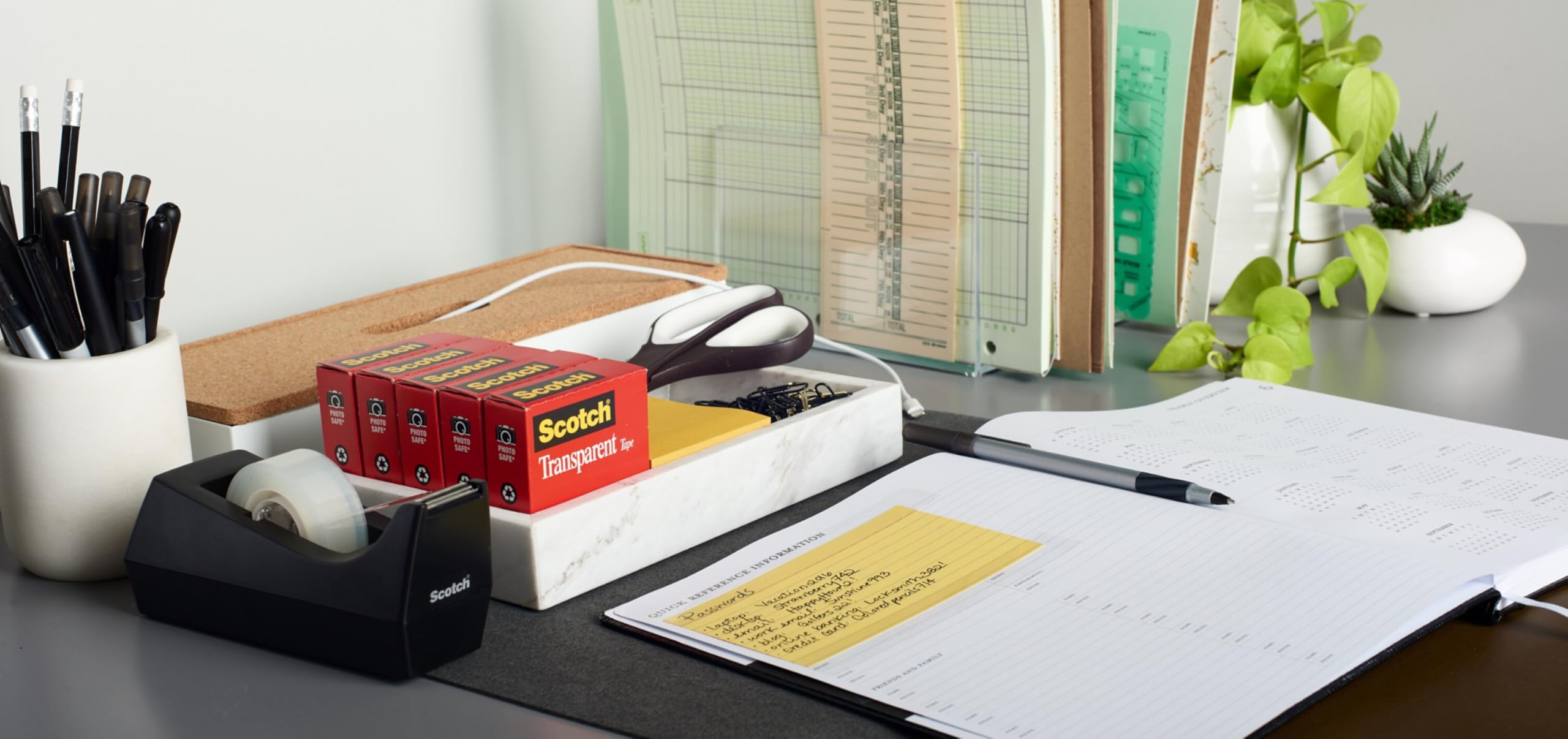 Scotch Transparent Tape, 3/4 in x 1296 in, 6 Boxes (600-6PK)