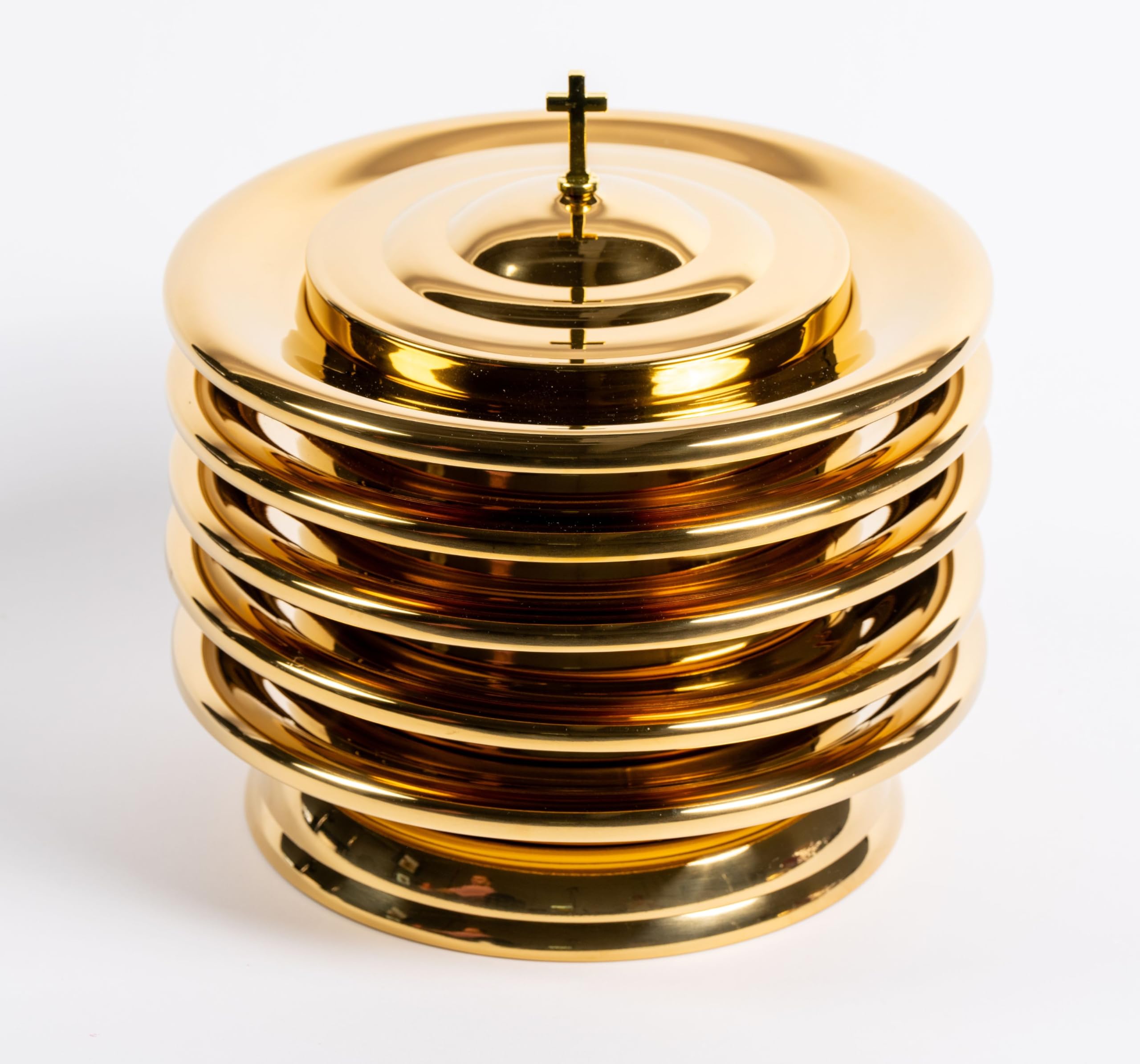 Broadman Church Supplies RemembranceWare Communion Stacking Bread Plate Base, Brass