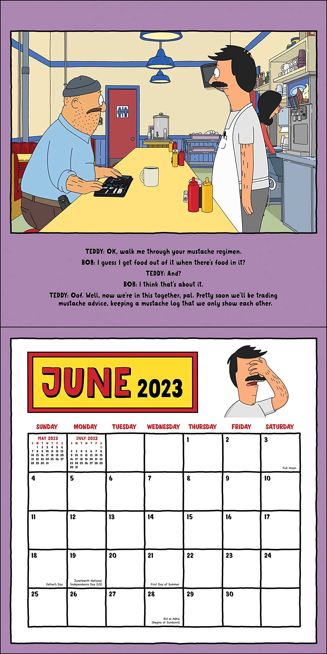 Bob's Burgers 2023 Wall Calendar
