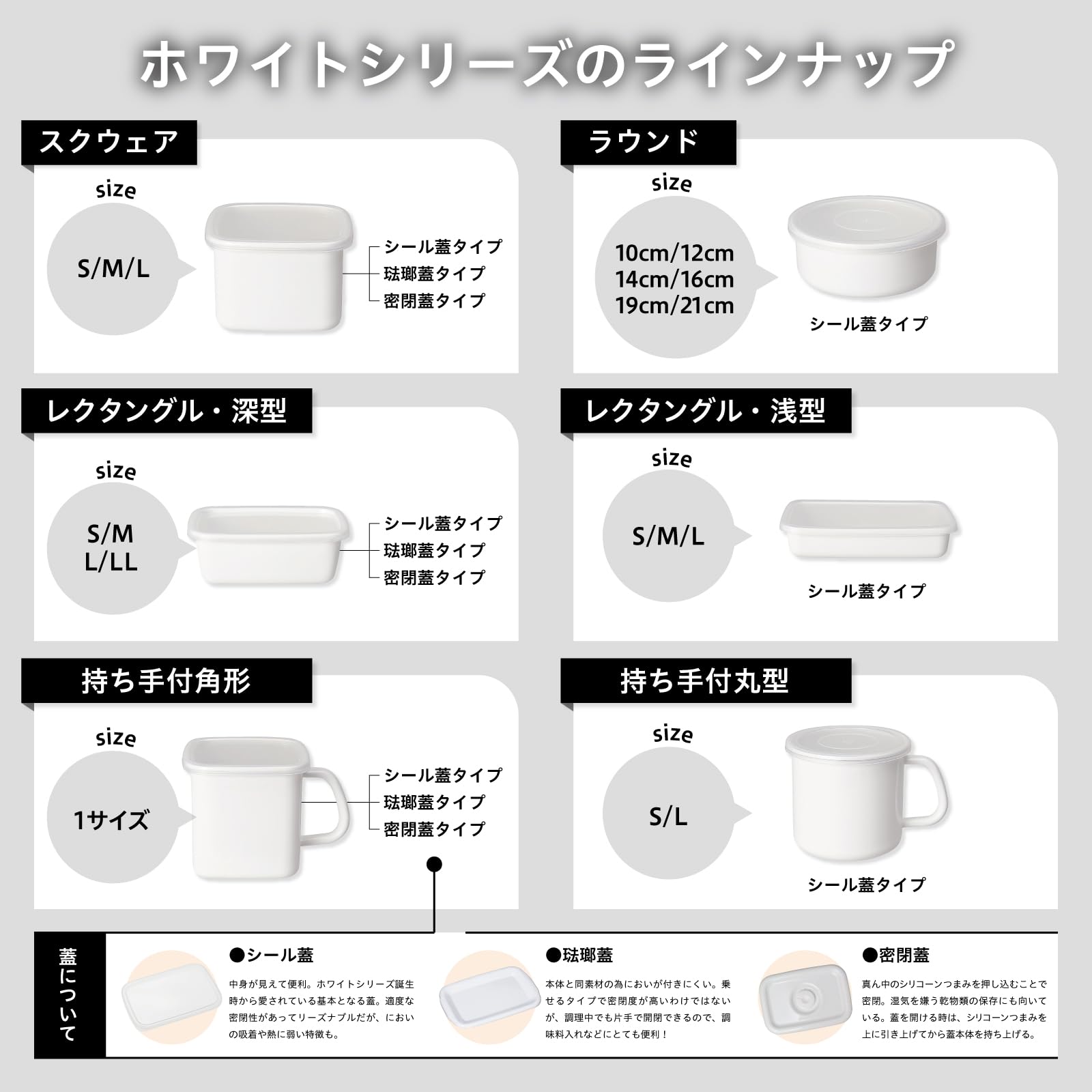 Food Storage Enamel Container 1.4 L made in Japan