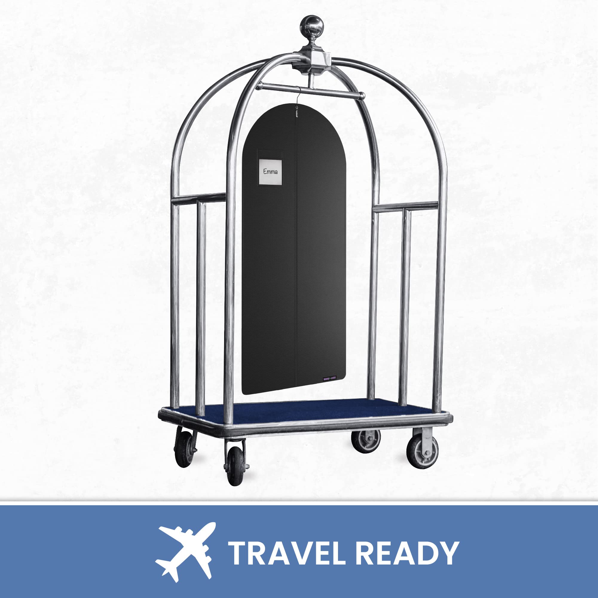 Black Garment Bag for Travel and Storage with Zipper for Suits Tuxedos Dresses and Coats 24 inch x 40 inch