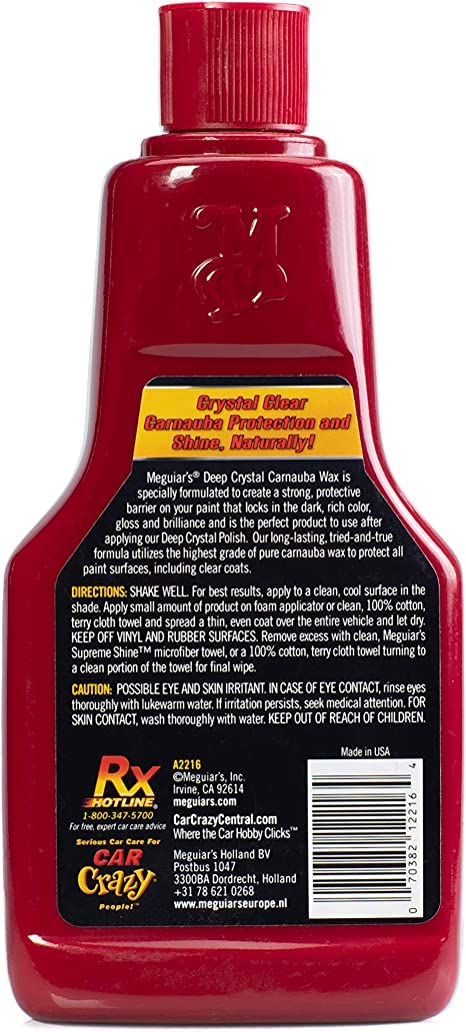 Meguiars A2216 16 oz. Deep Crystal System Carnauba Liquid Wax - 2 Pack