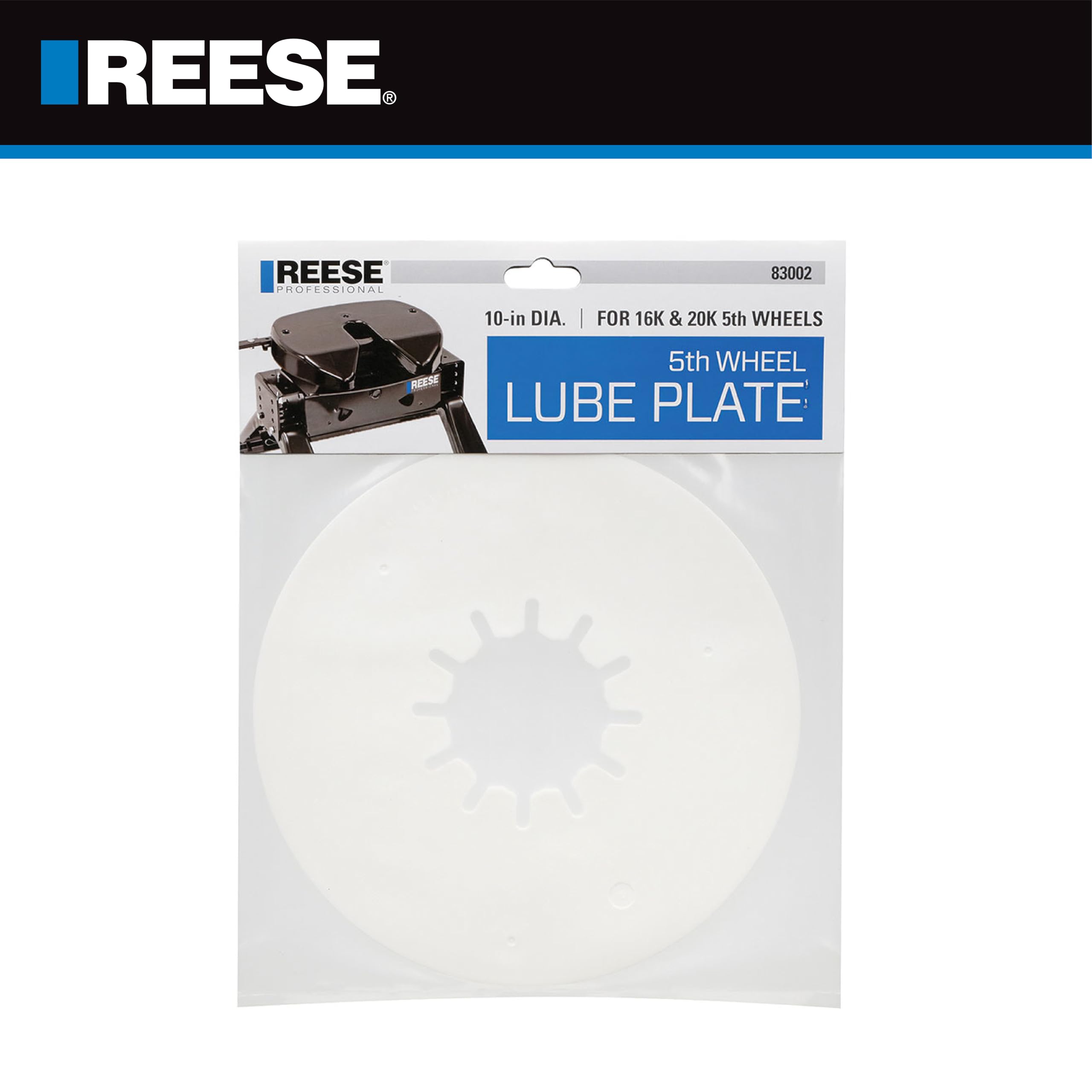 Reese Towpower 83002 Fifth Wheel Lube Plate