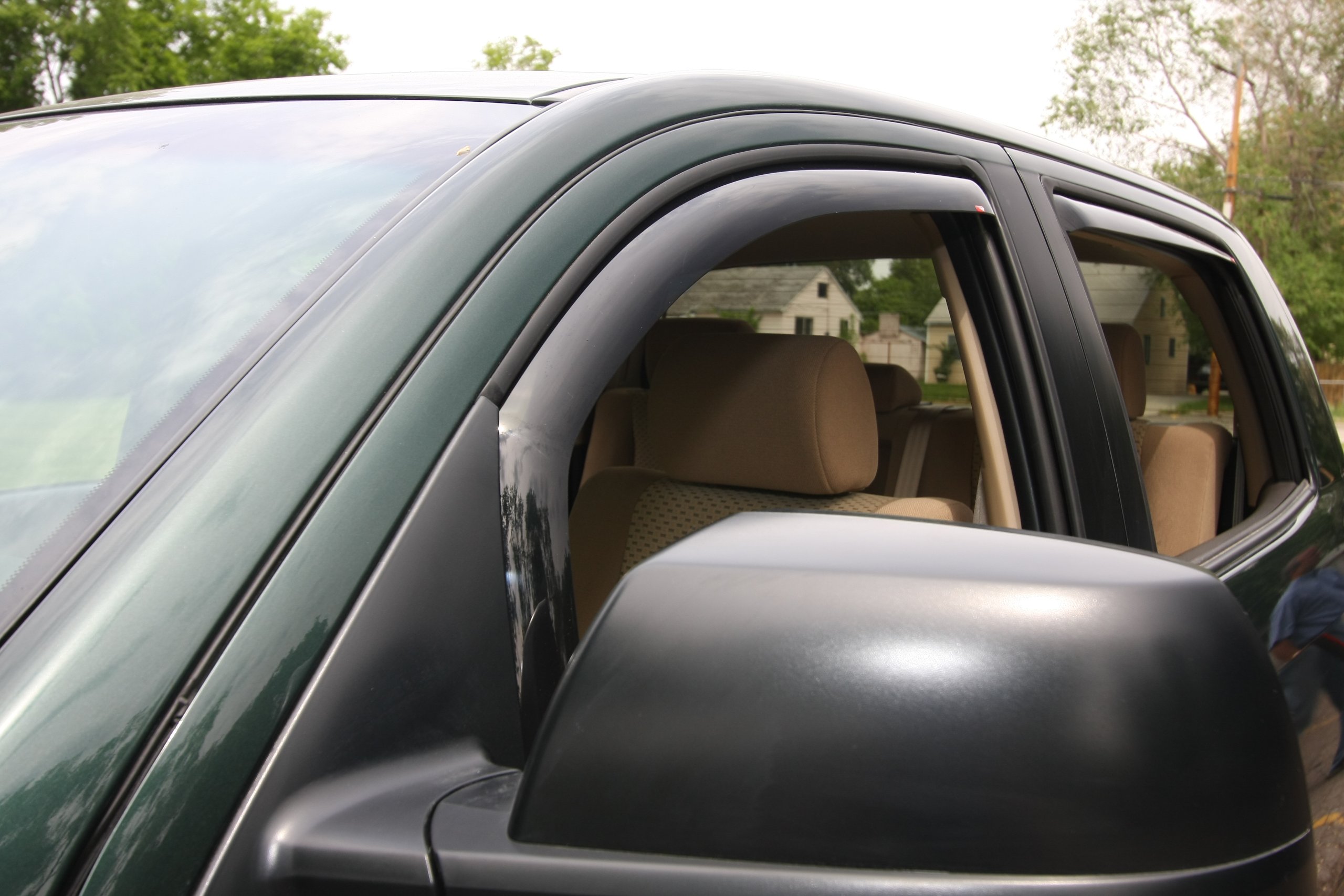 Westin Wade 72-69493 in-Channel Wind Deflectors, Smoke Tint, (4-Piece Set), Black