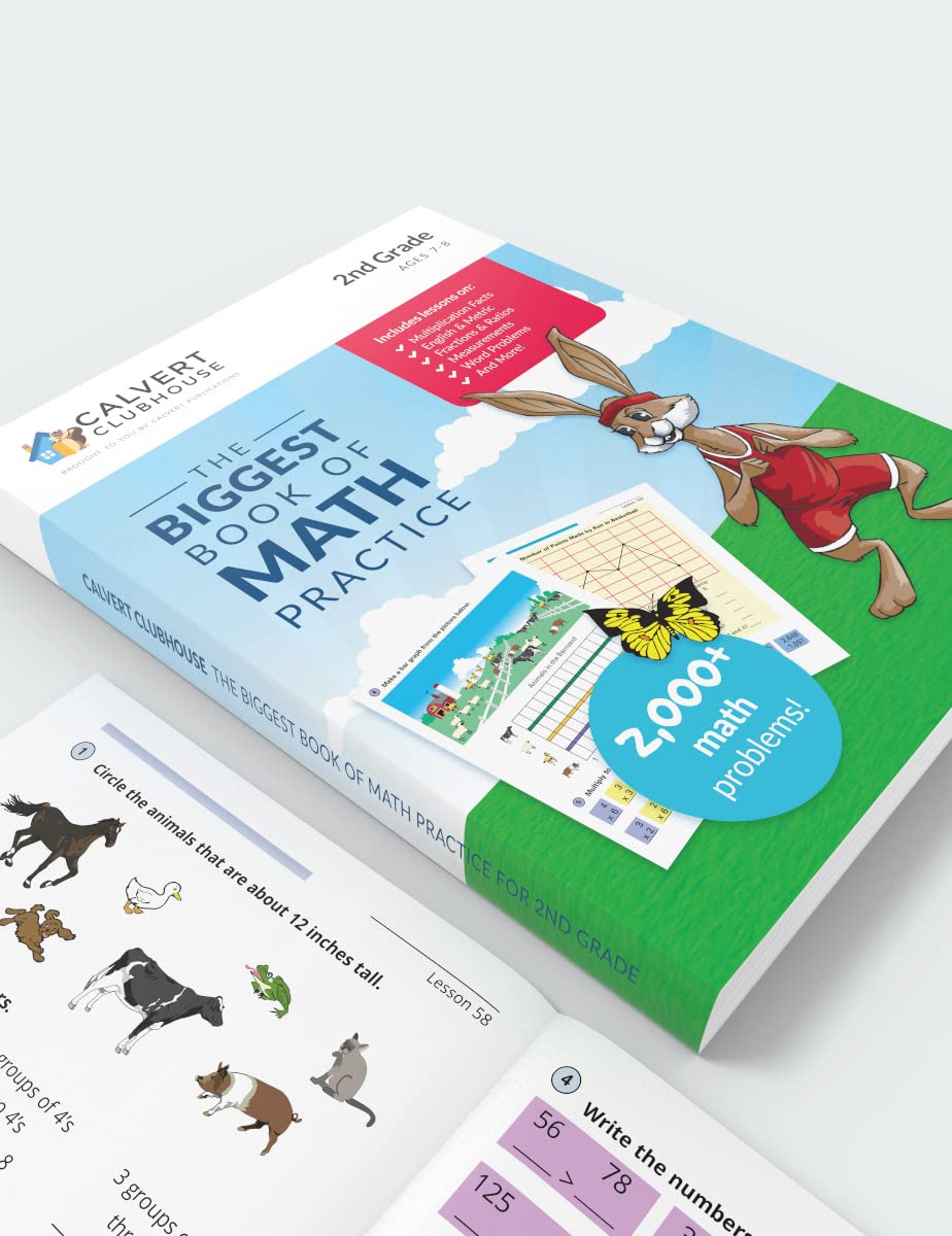 Calvert 2nd Grade Starter Kit and Clubhouse Biggest Book of Math Practice