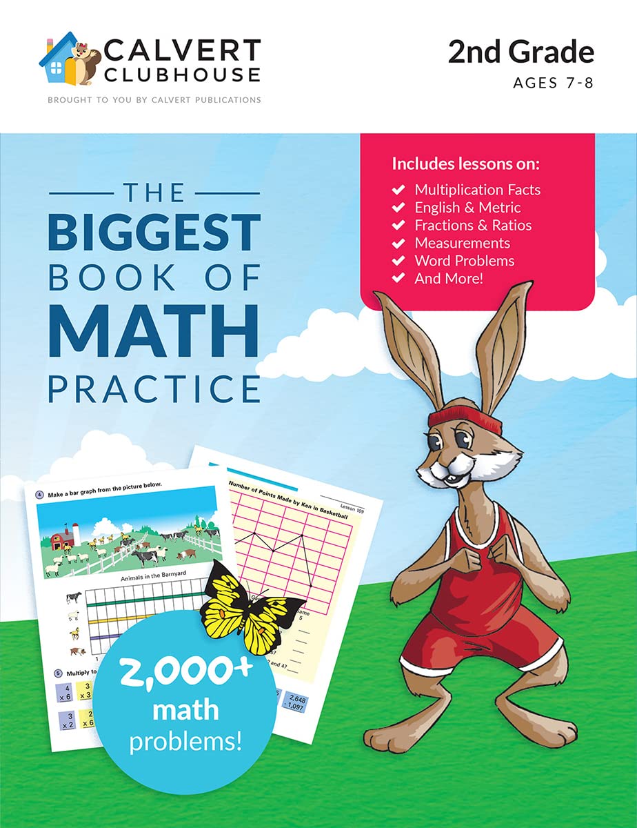 Calvert 2nd Grade Starter Kit and Clubhouse Biggest Book of Math Practice