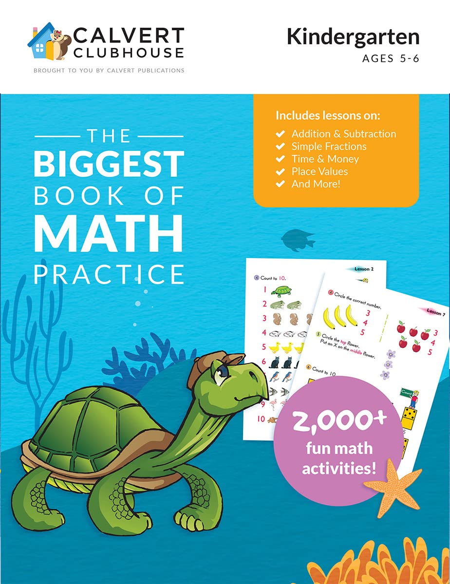 Calvert Kindergarten Starter Kit and Clubhouse Biggest Book of Math Practice