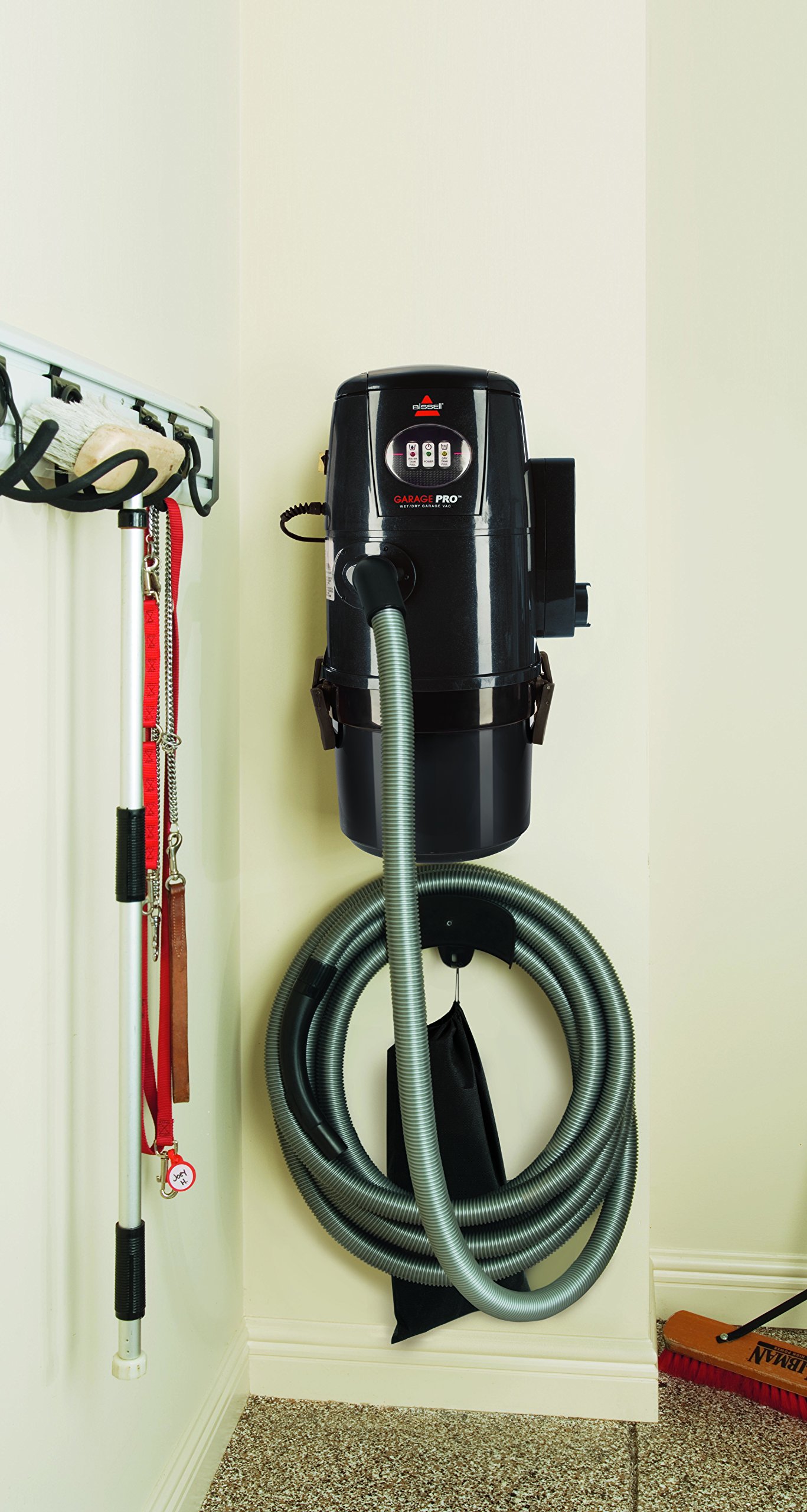BISSELL Garage Pro Wall-Mounted Wet Dry Car Vacuum/Blower With Auto Tool Kit, 18P03