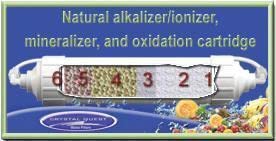 Natural (Alkalinize) Ionizer, Mineralizer and Oxidation Inline Cartridge | Crystal Quest
