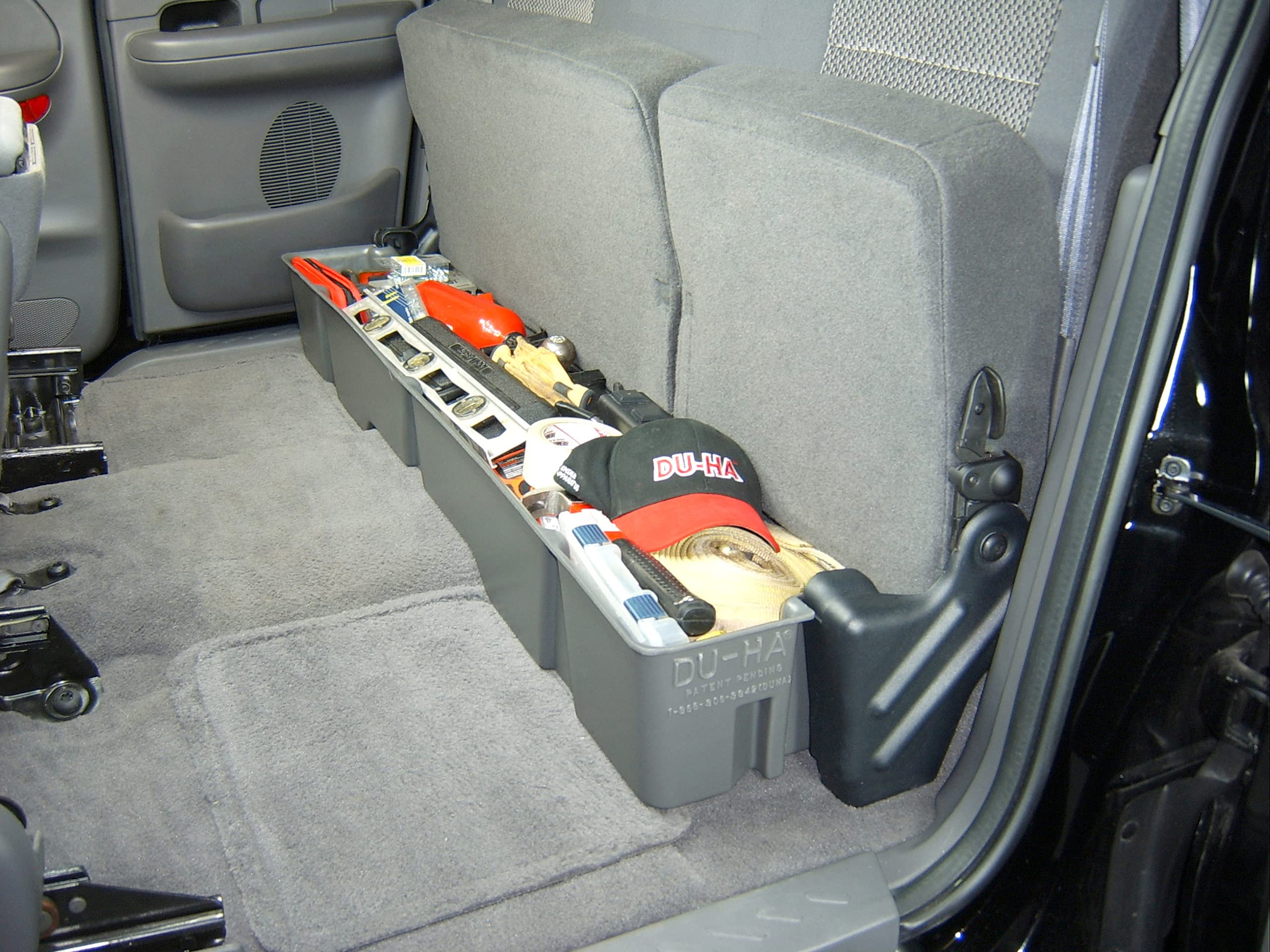 DU-HA Under Seat Storage Fits 00-03 Ford F-150 Supercab (also fits 04 Heritage Supercab), Dk Gray, Part #20007