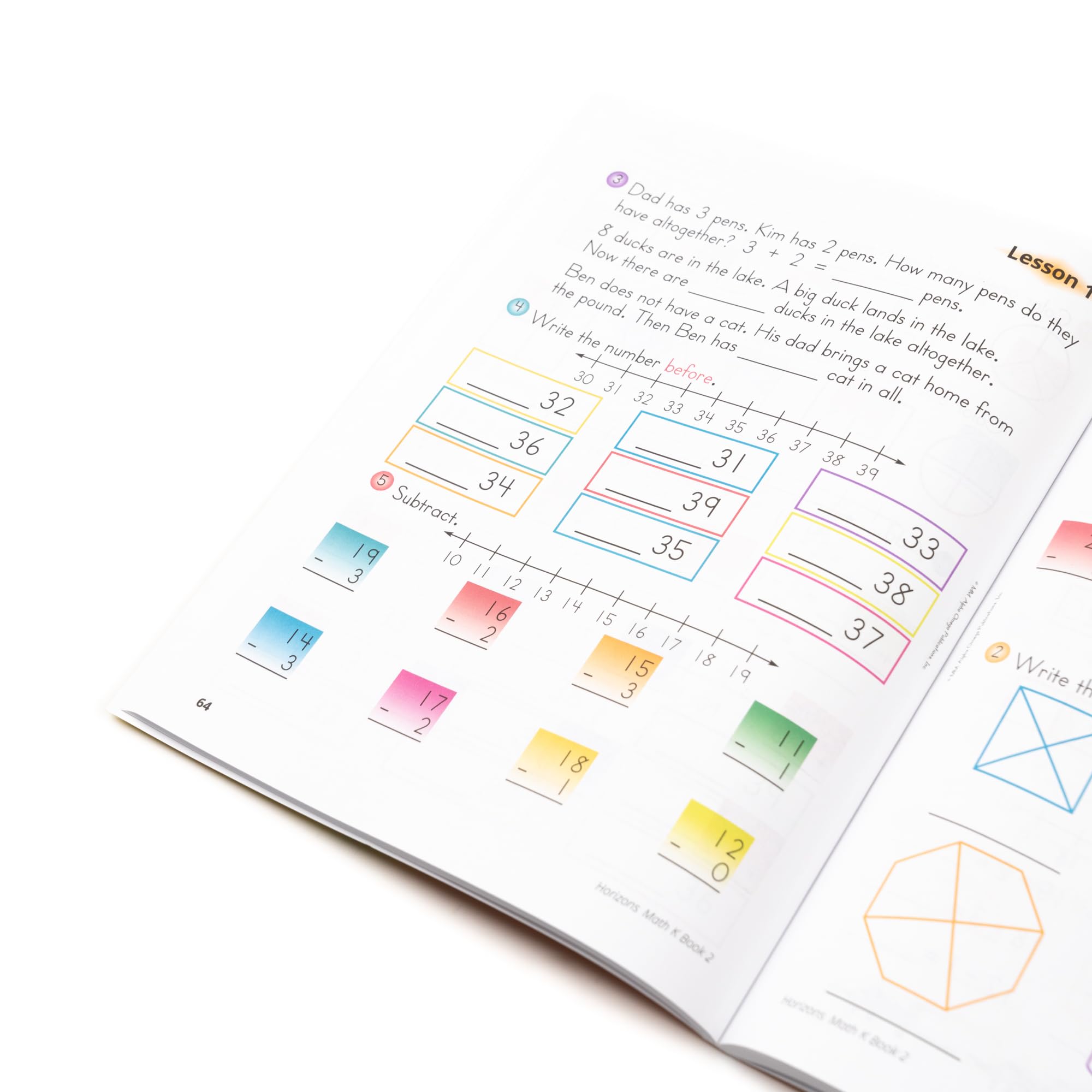 Horizons Kindergarten Math Student Book 2 (Lifepac)