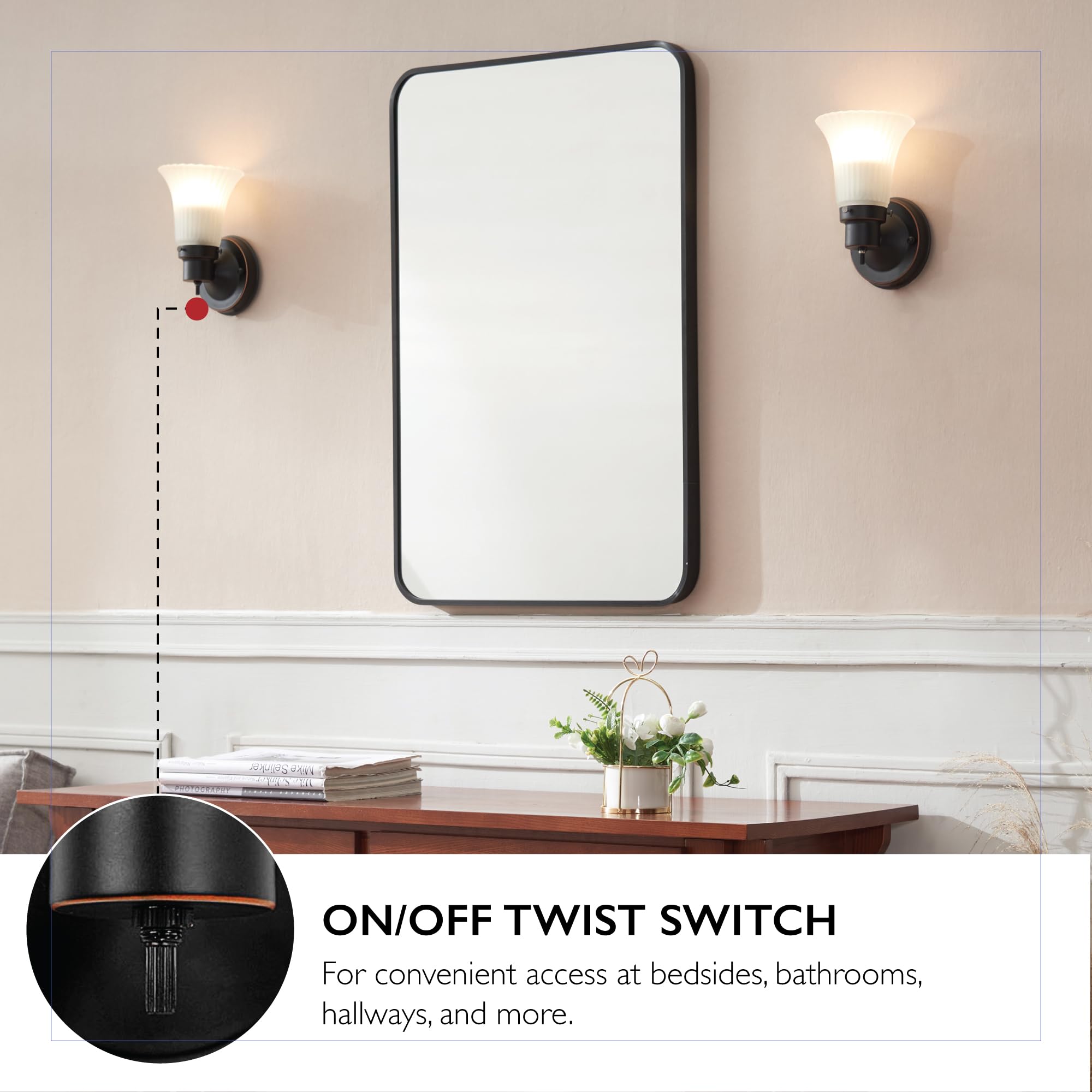 Design House 505115 1 Light Wall Light, Oil Rubbed Bronze , Oil-rubbed Bronze