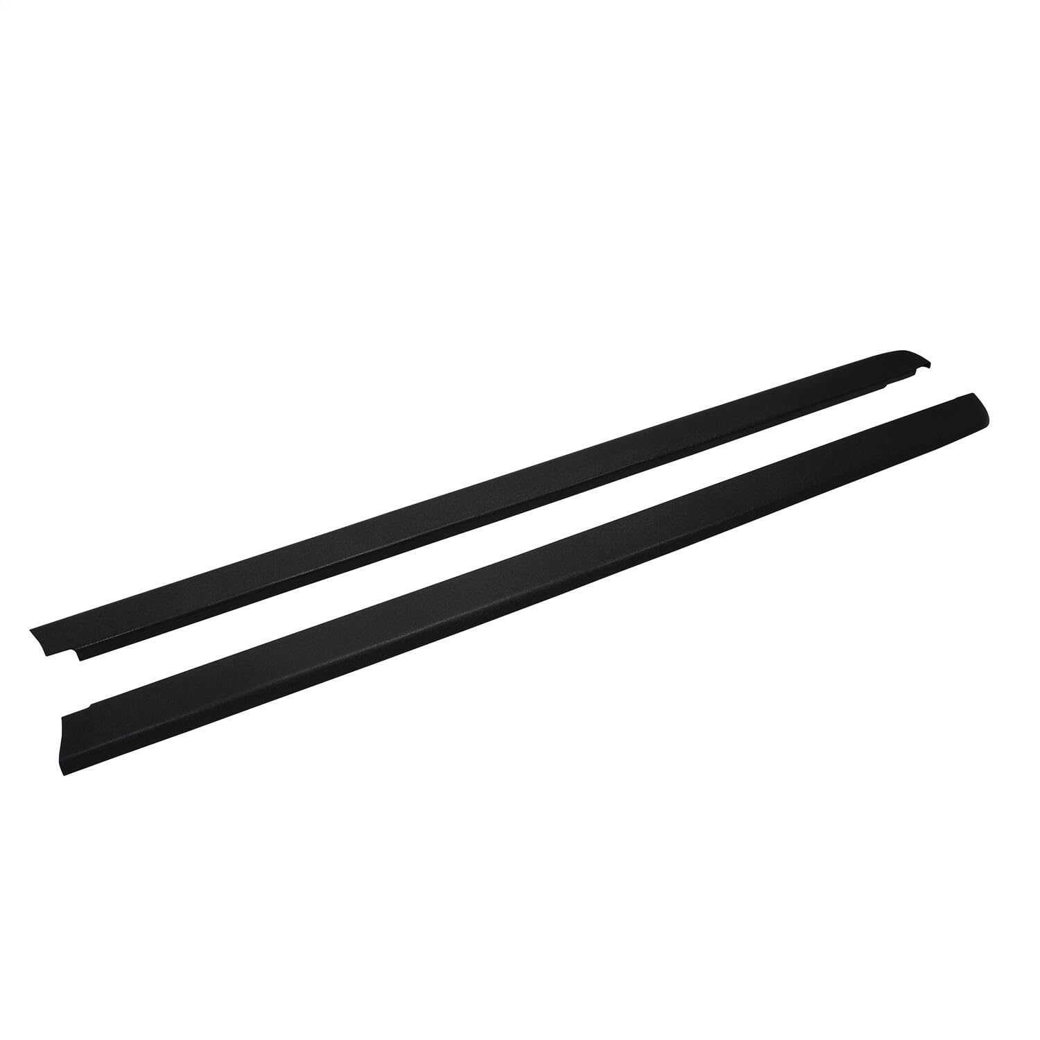 Wade 72-40151 Truck Bed Rail Caps Black Smooth Finish without Stake Holes for 1999-2007 Silverado & Sierra 1500 2500 (Classic only) with 6.5ft bed (Set of 2)