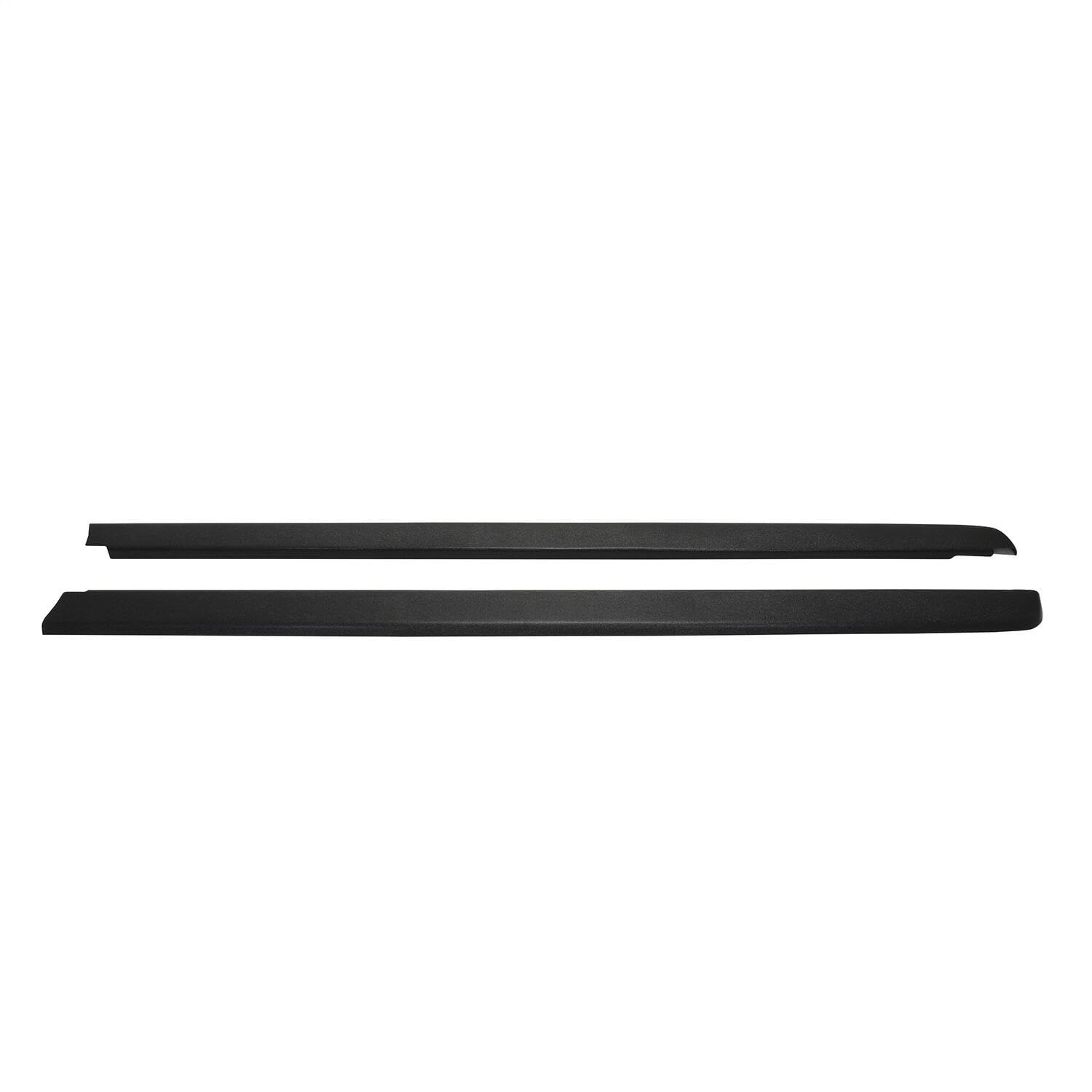 Wade 72-40151 Truck Bed Rail Caps Black Smooth Finish without Stake Holes for 1999-2007 Silverado & Sierra 1500 2500 (Classic only) with 6.5ft bed (Set of 2)