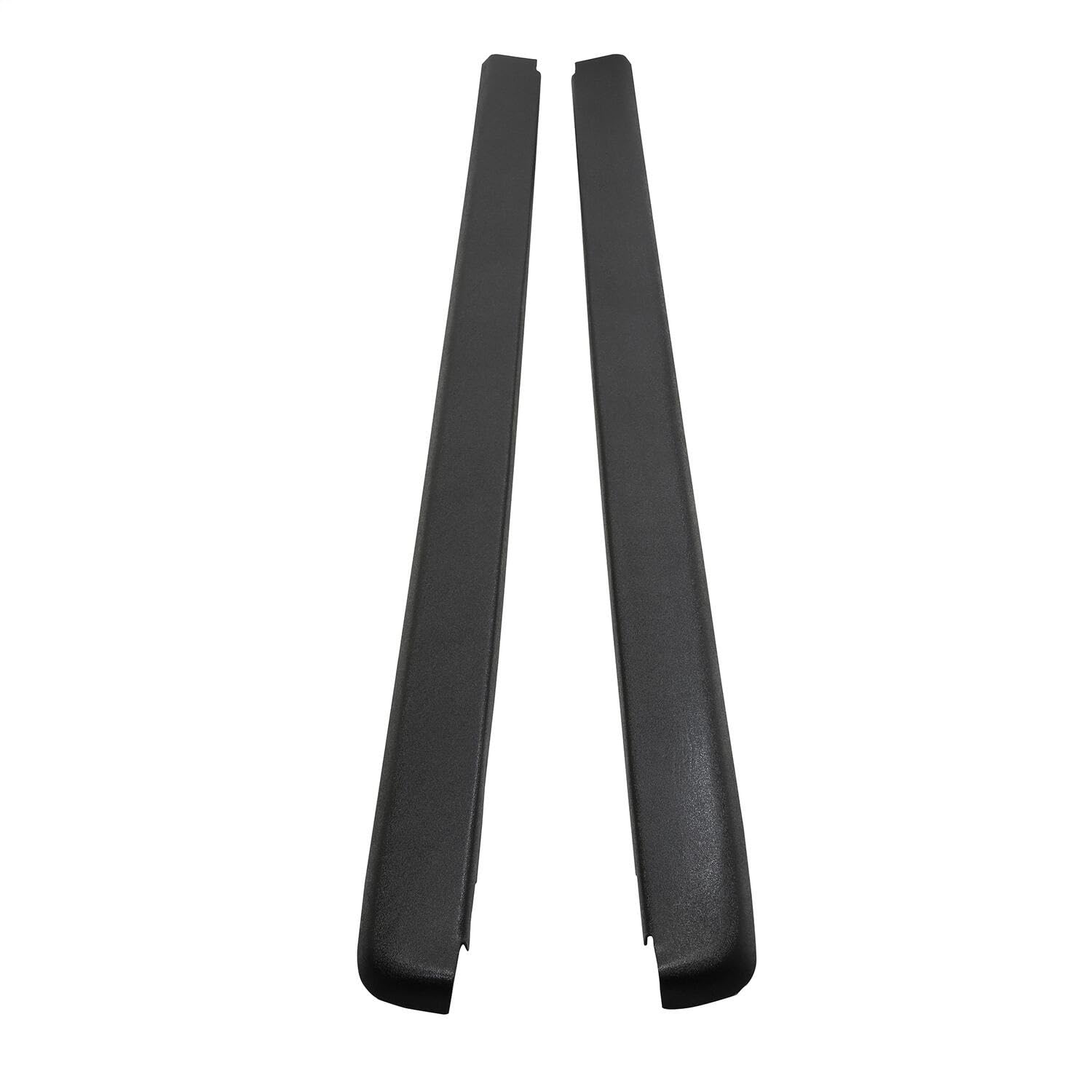 Wade 72-40151 Truck Bed Rail Caps Black Smooth Finish without Stake Holes for 1999-2007 Silverado & Sierra 1500 2500 (Classic only) with 6.5ft bed (Set of 2)
