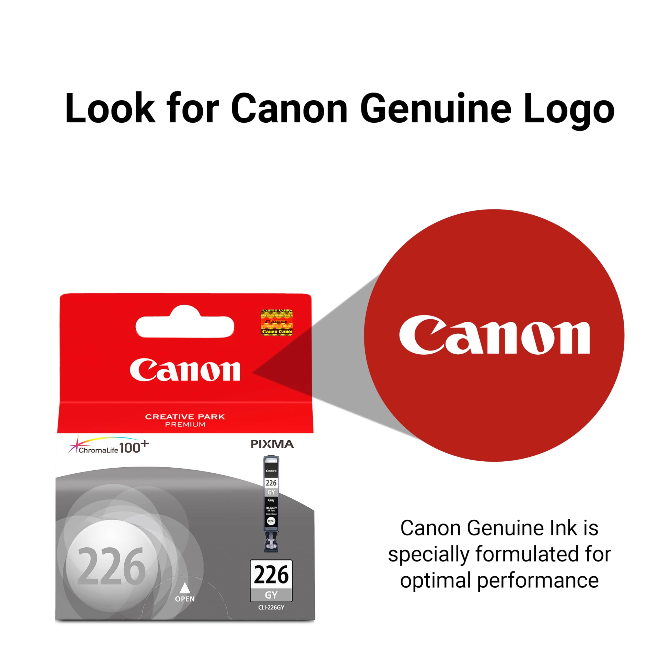 Canon CLI-226 Gray Ink Tank Compatible to MG8120, MG6120, MG8220, MG6220