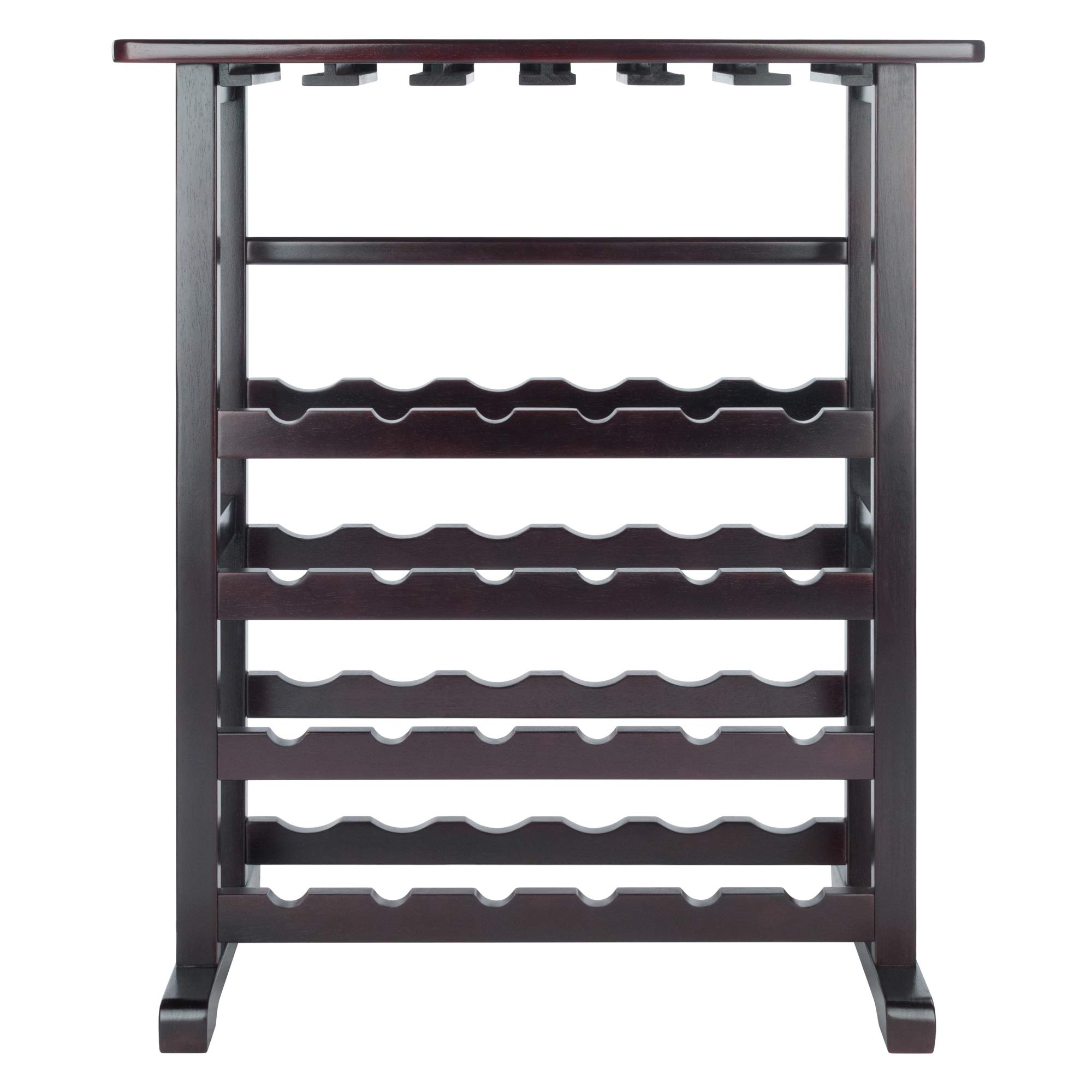 Winsome Vinny Wine Storage, 31.5"W x 35.67"H x 16.22"D, Espresso
