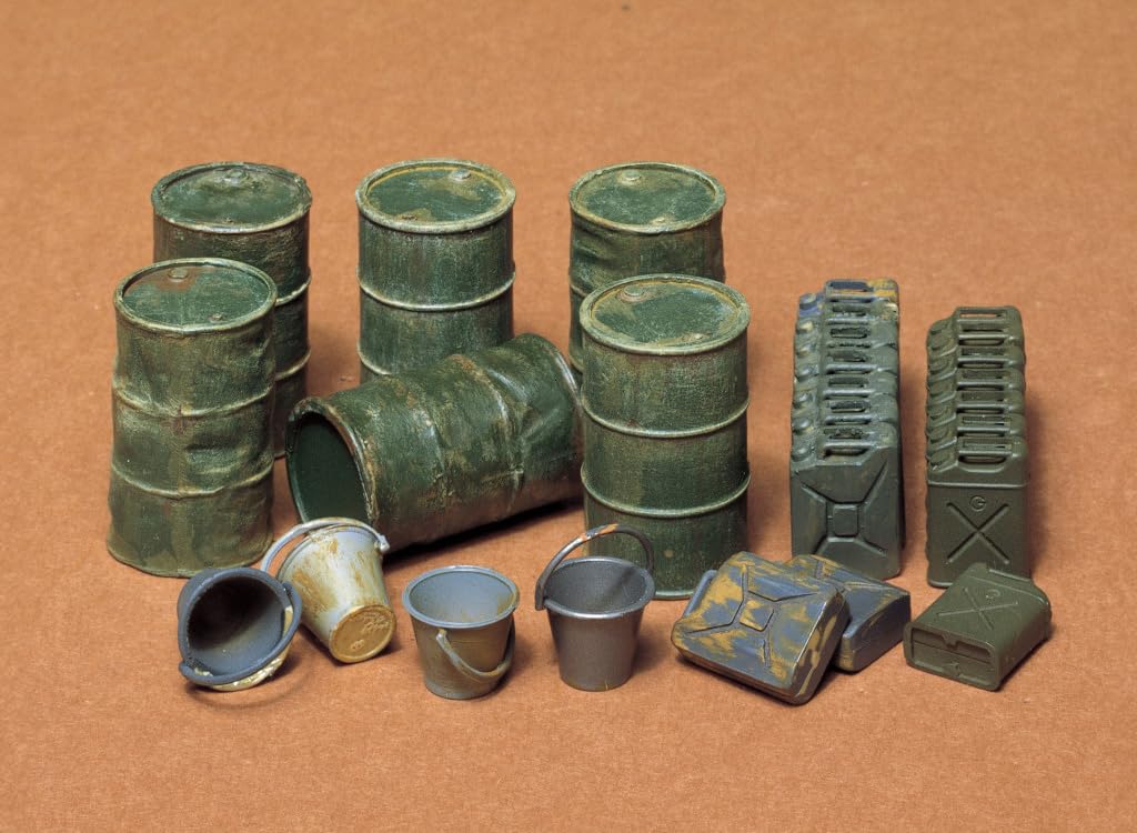 Tamiya Models Oil Drums/Jerry Cans/Buckets