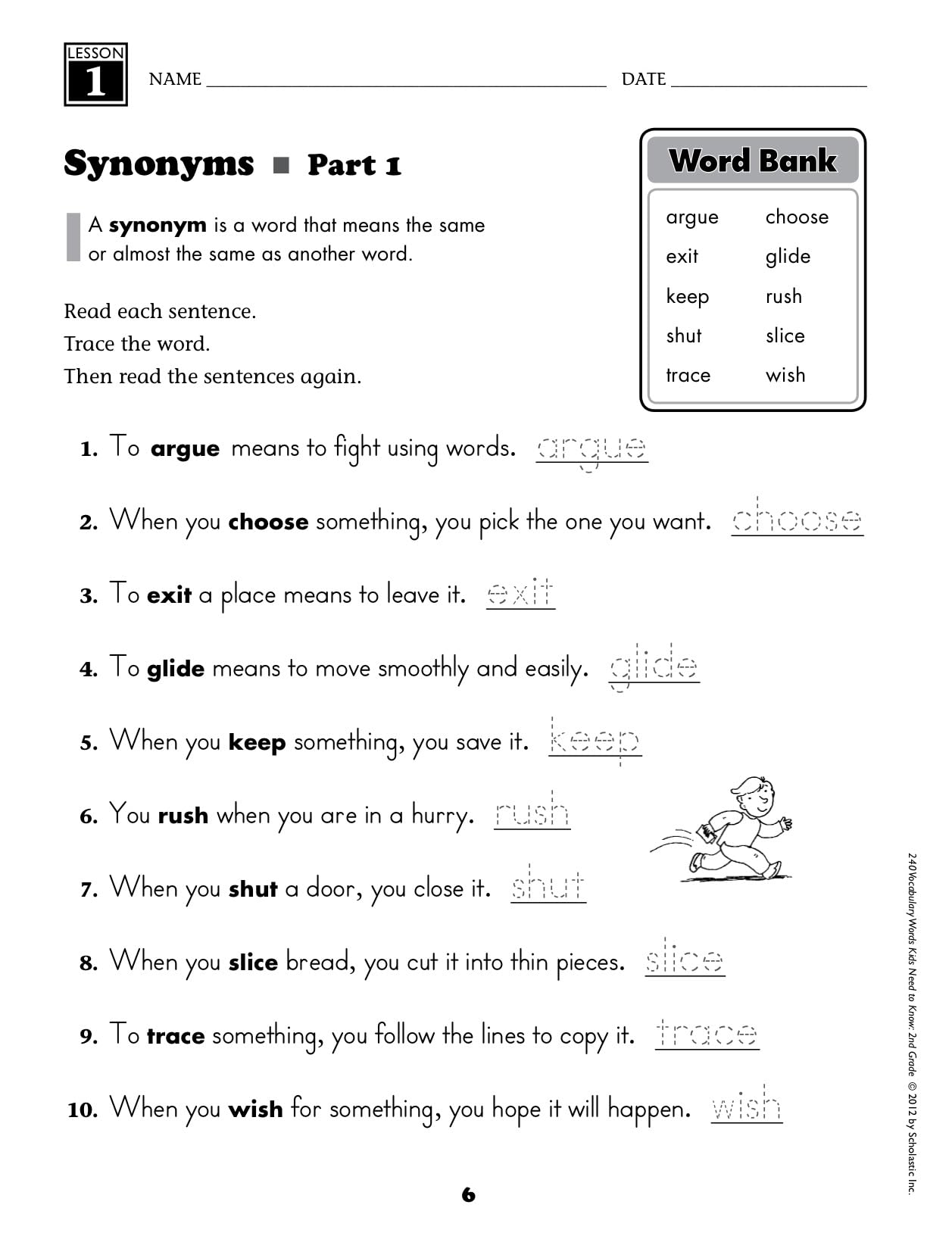240 Vocabulary Words Kids Need to Know: Grade 2: 24 Ready-to-Reproduce Packets Inside! (Teaching Resources)