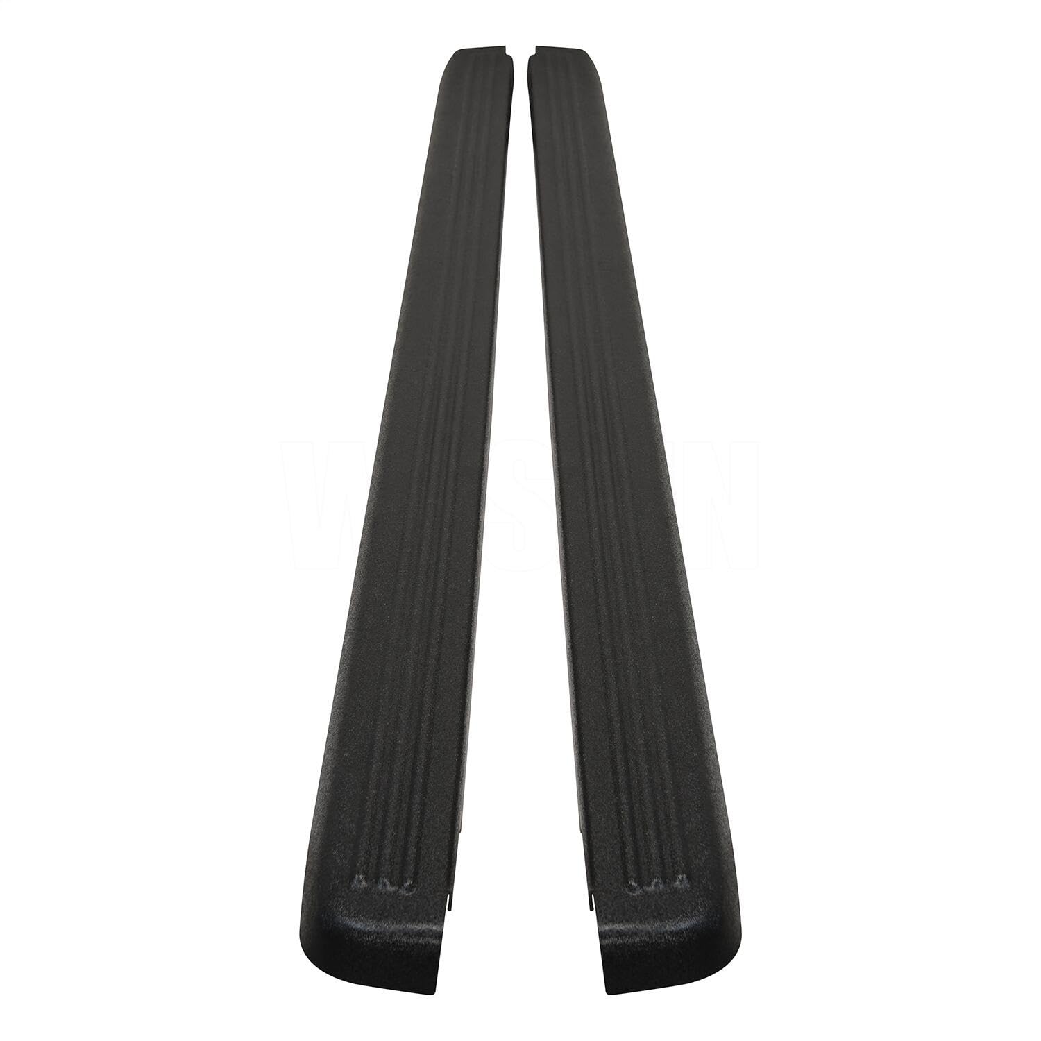 Westin 72-01151 Molded Truck Bed Rail Caps Ribbed with Stake Holes fits 1999-2007 Silverado Sierra 1500 2500 (2007 Classic only)(6'6" bed) Textured Black 1 Pair