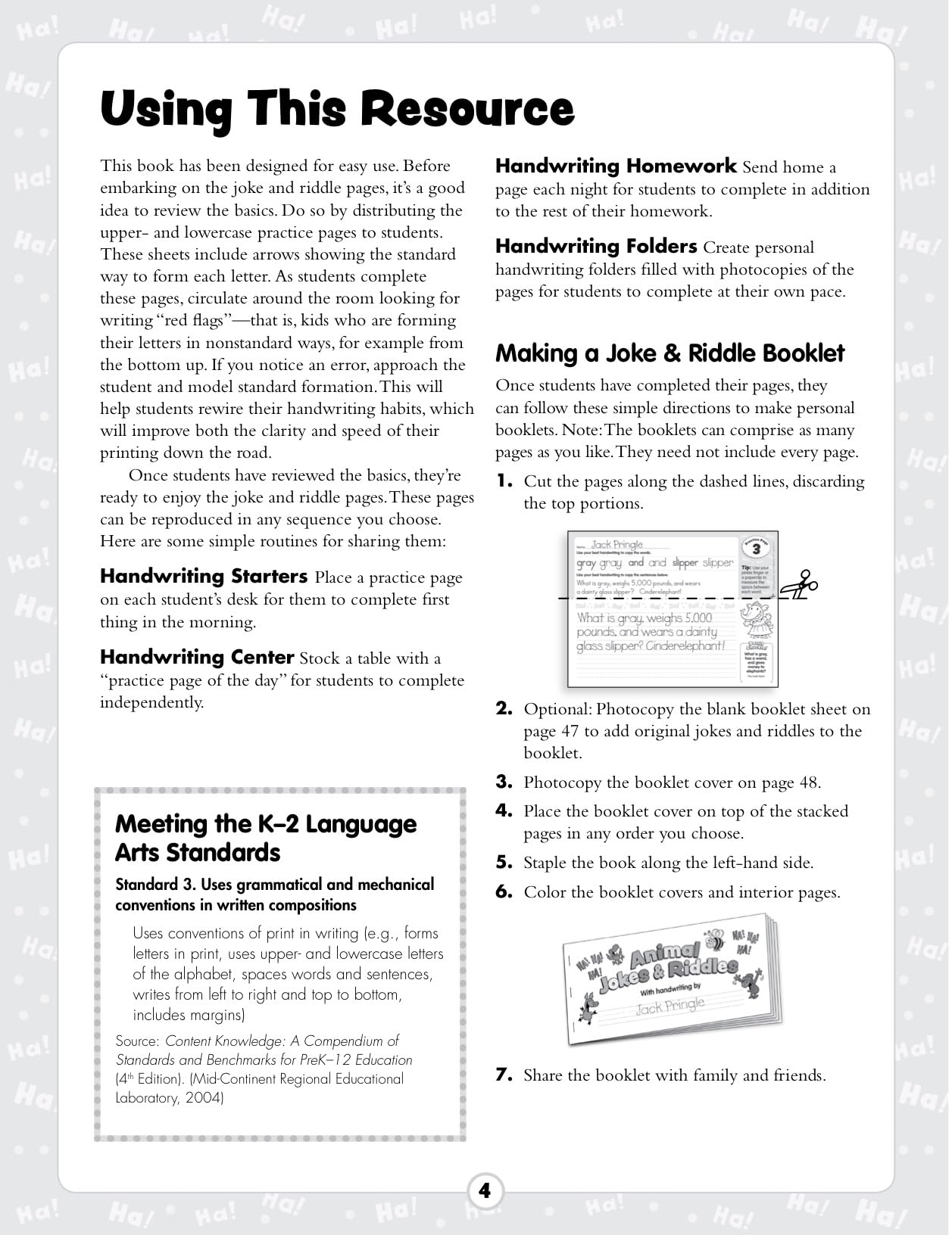Handwriting Practice: Jokes & Riddles