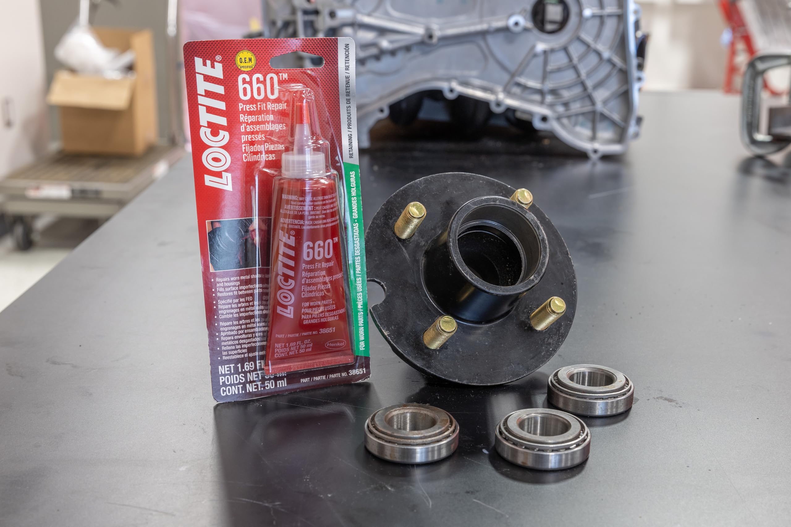 Loctite 555337 Quick Metal Retaining Compound, 660 Press Fit Repair 50-Mililiter Tube