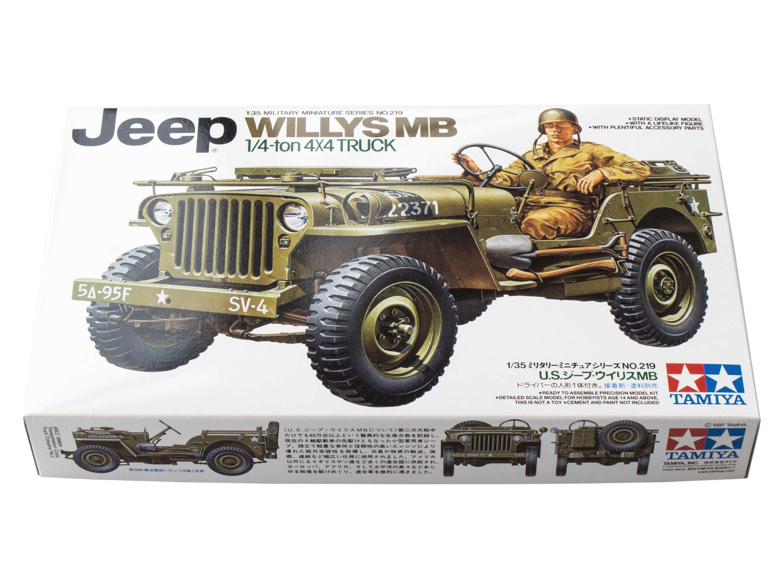 TAMIYA Jeep Willys 1/4 Ton 4X4 Hobby Model Kit