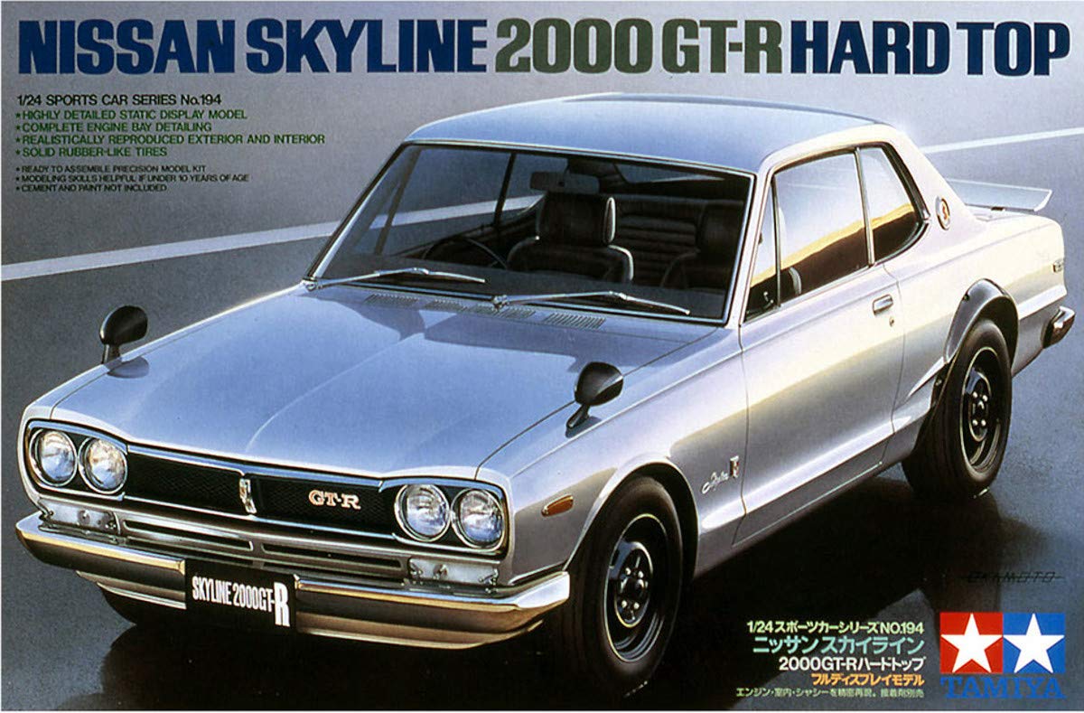 TAMIYA Nissan Skyline 2000 GT-R 1/24 Scale Model Kit 24194