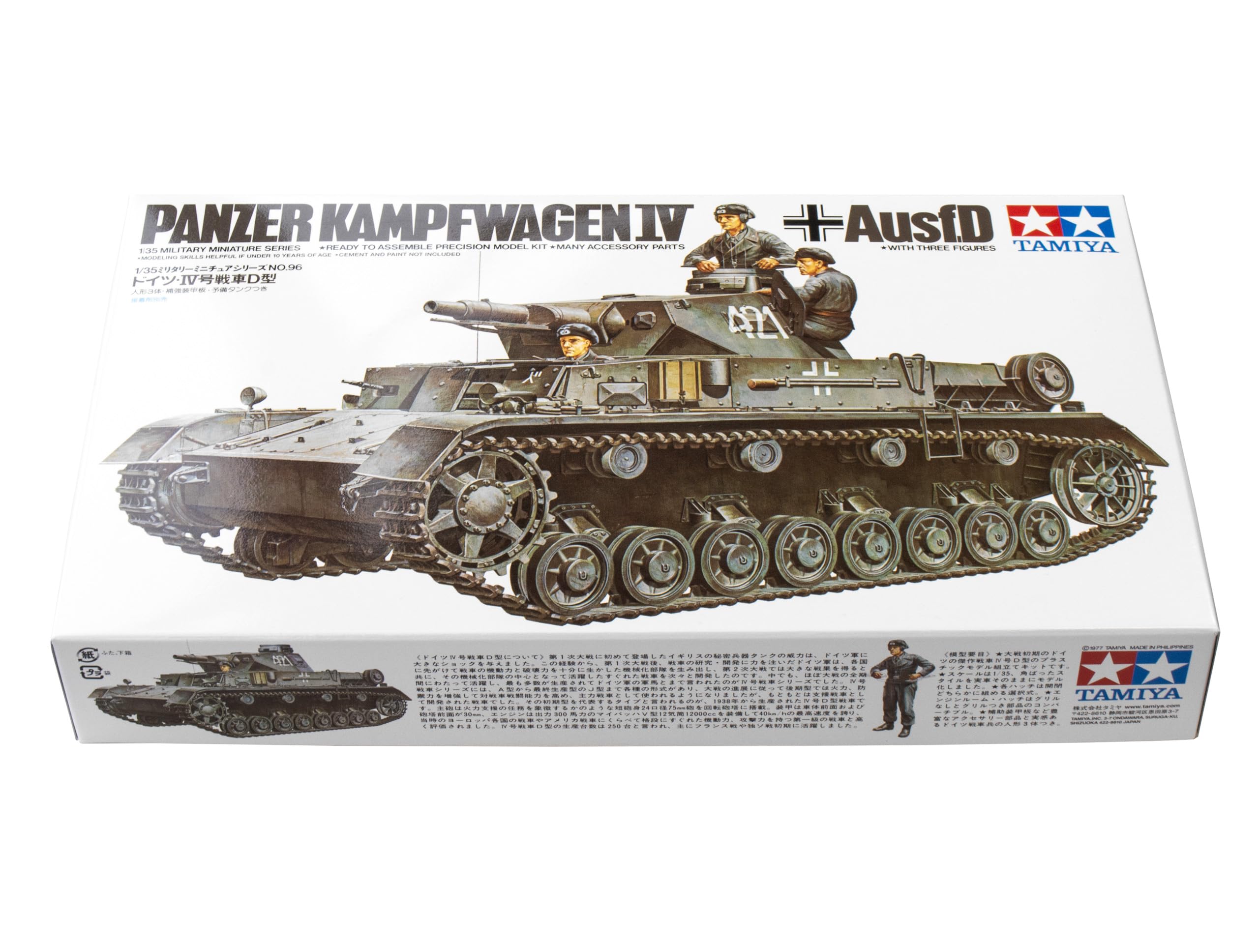 Tamiya 35096 1/35 German Pzkpw IV AUSFD Plastic Model Kit
