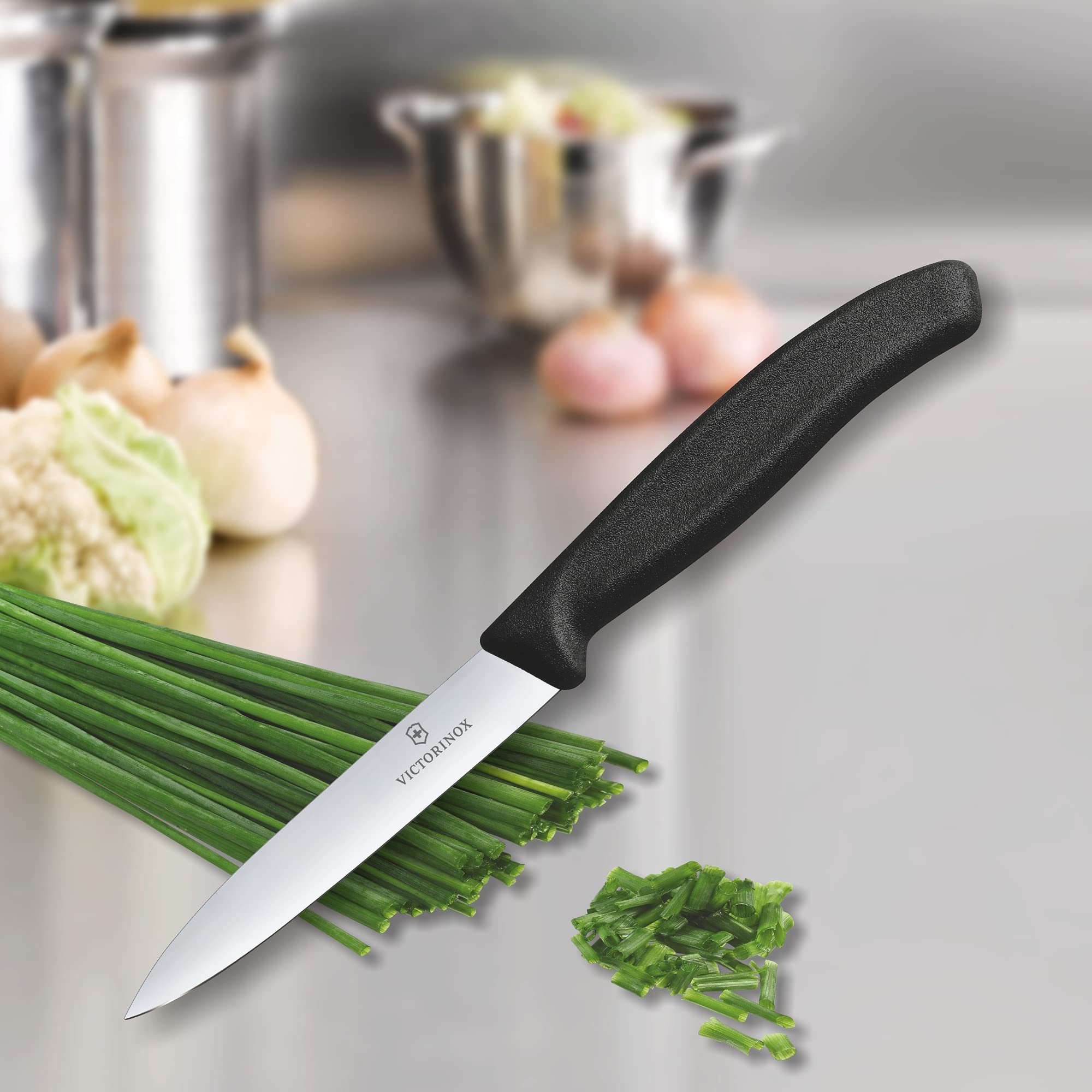 Victorinox Gemüsemesser SwissClassic, 10 cm, schwarz