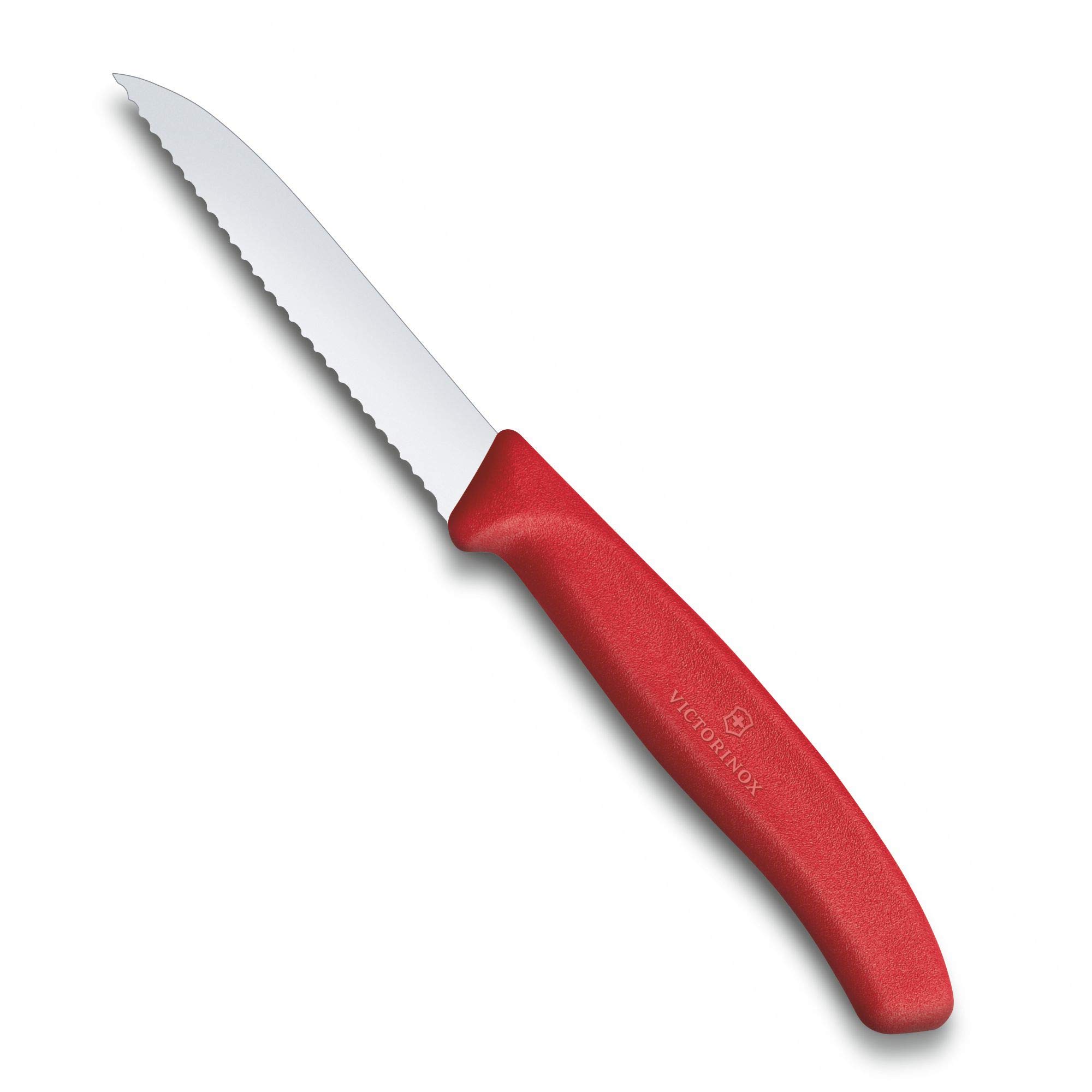Victorinox Swiss Classic 3 1/4 inch Wavy Red Paring Knife, 3.1 inches