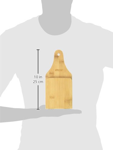 IMUSA USA Traditional Jumbo Bamboo Tostonera/Plantain Masher,Natural