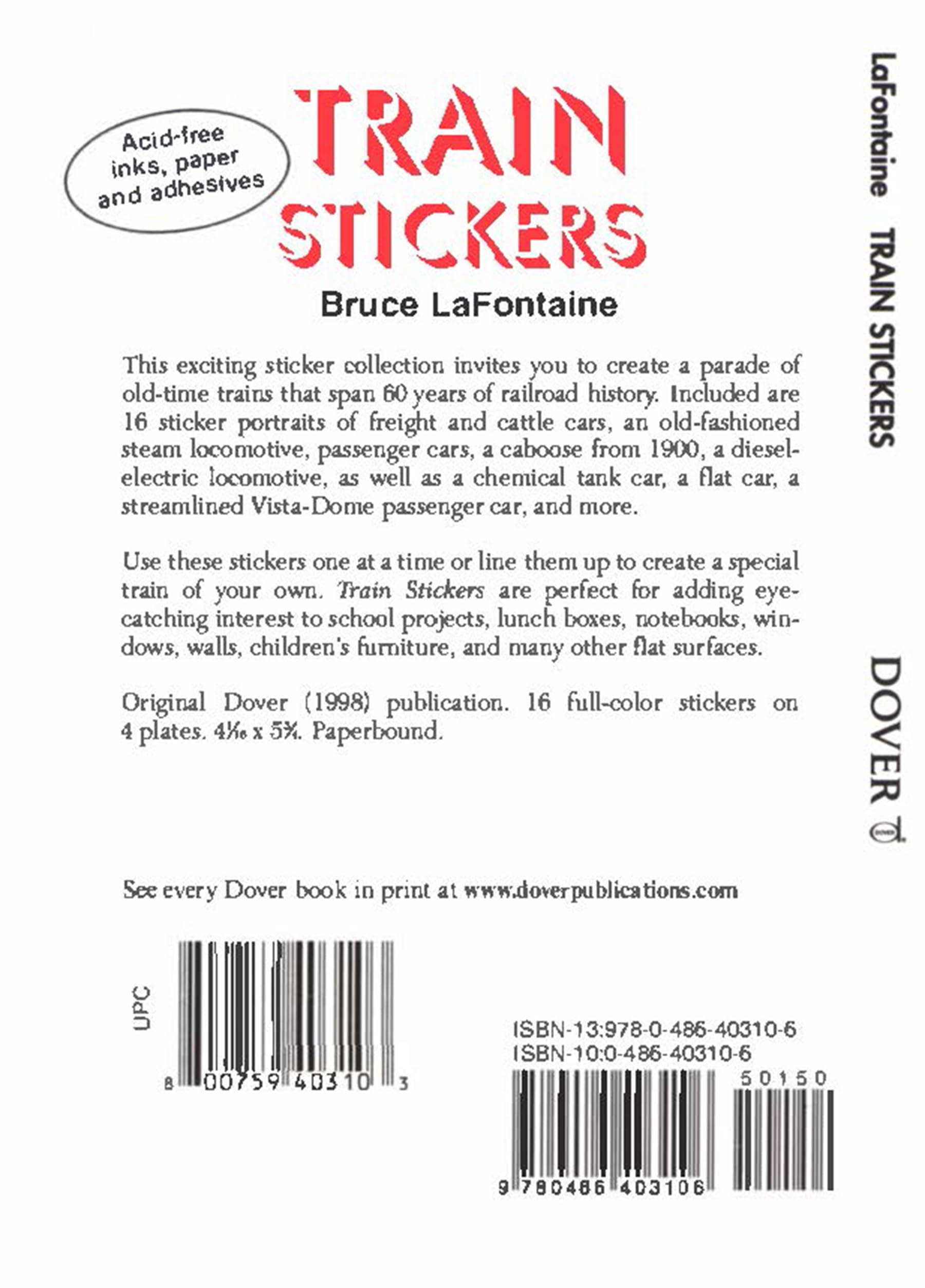 Train Stickers (Dover Little Activity Books Stickers)