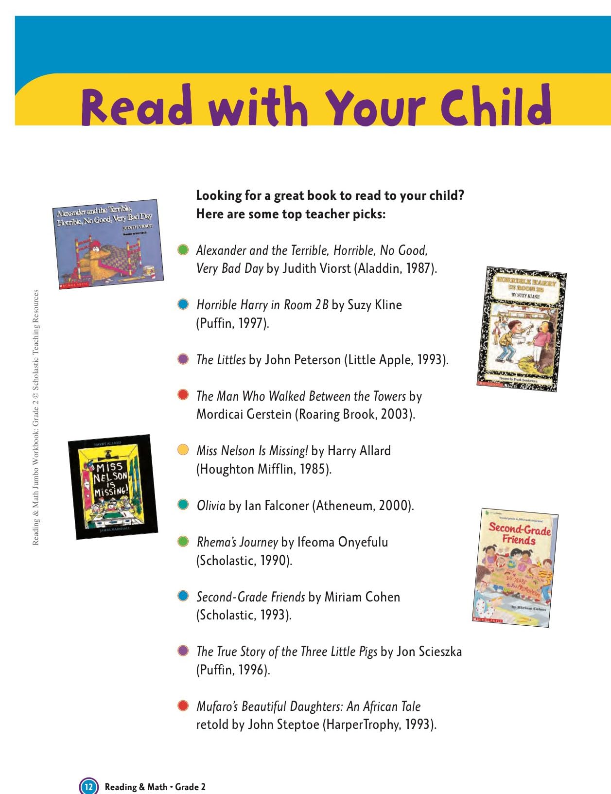 Scholastic Success with Reading and Math Jumbo Workbook