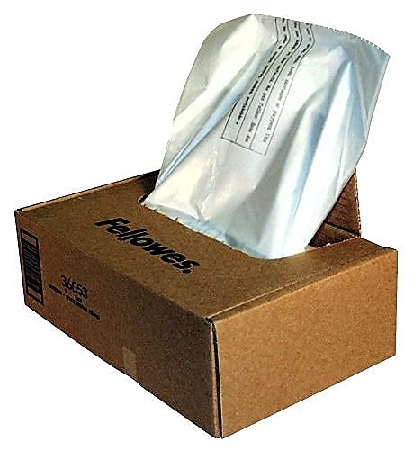 FEL36053 - Fellowes Waste Bags for 99Ms, 90S, 99Ci, HS-440 and AutoMaxtrade; 130C and 200C Shredders