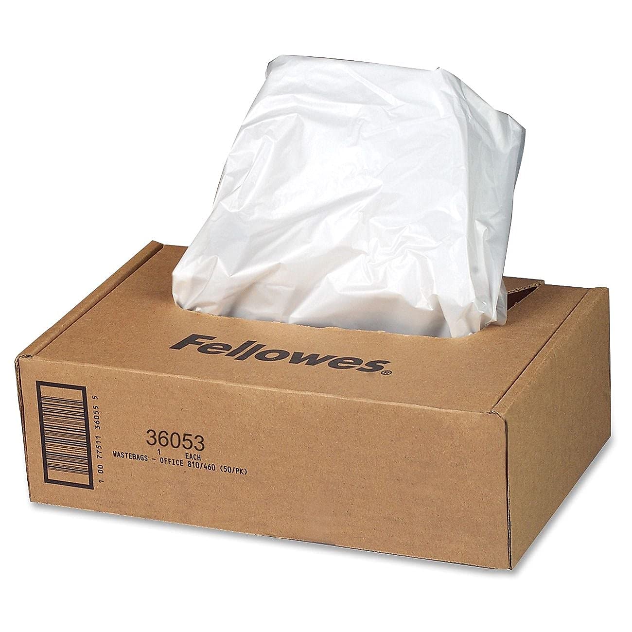 FEL36053 - Fellowes Waste Bags for 99Ms, 90S, 99Ci, HS-440 and AutoMaxtrade; 130C and 200C Shredders