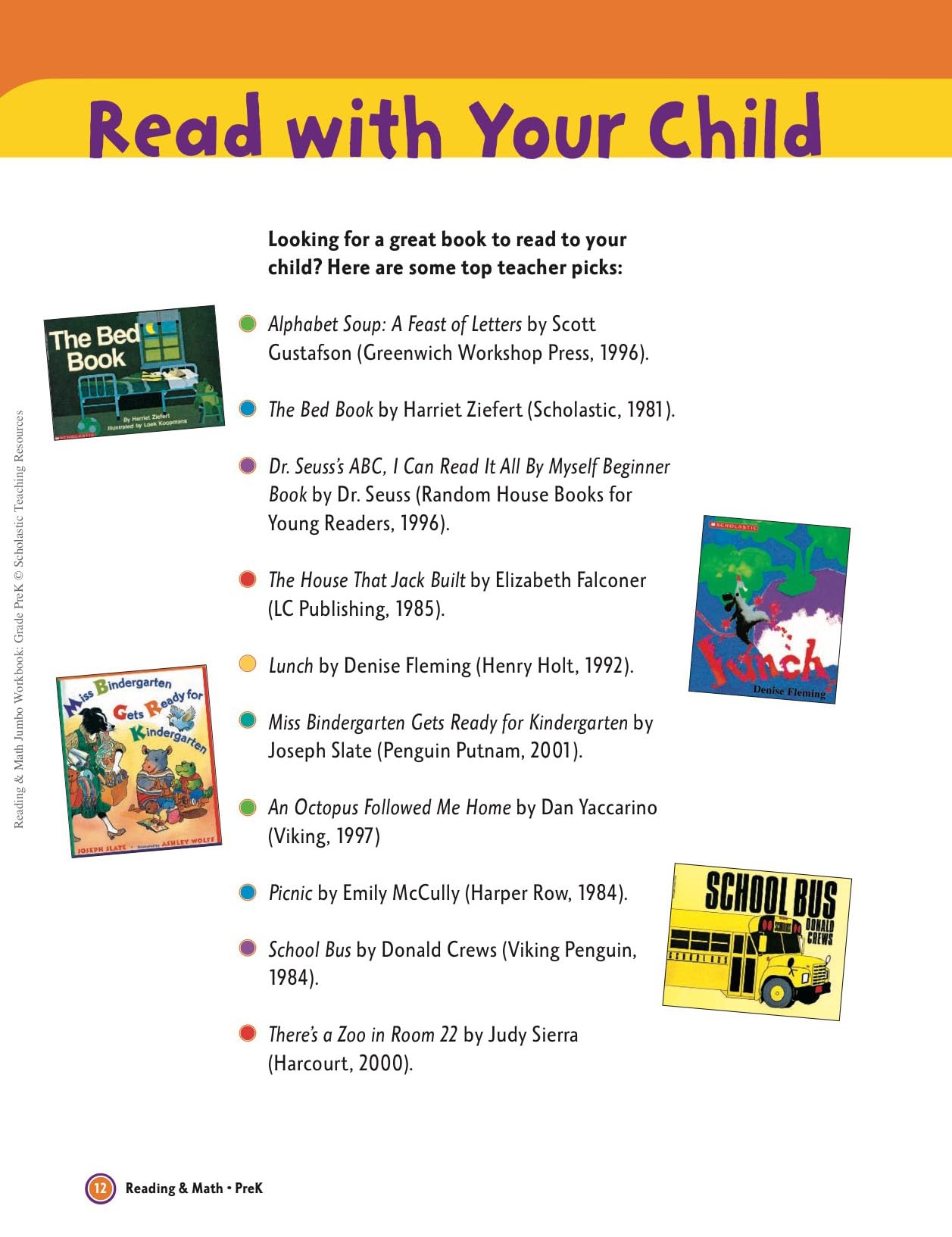 Scholastic Pre-K Reading & Math Jumbo Workbook