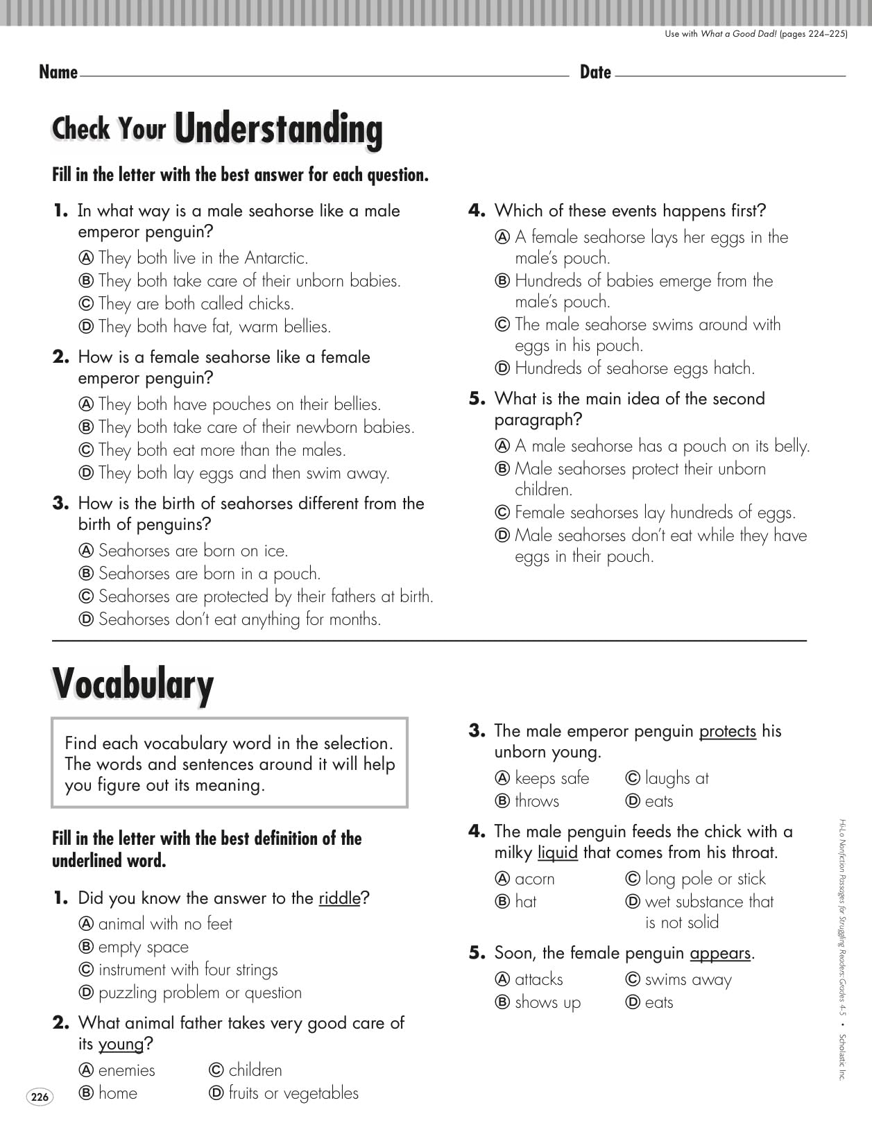 Hi-Lo Nonfiction Passages for Struggling Readers: Grades 4–5: 80 High-Interest/Low-Readability Passages With Comprehension Questions and Mini-Lessons for Teaching Key Reading Strategies