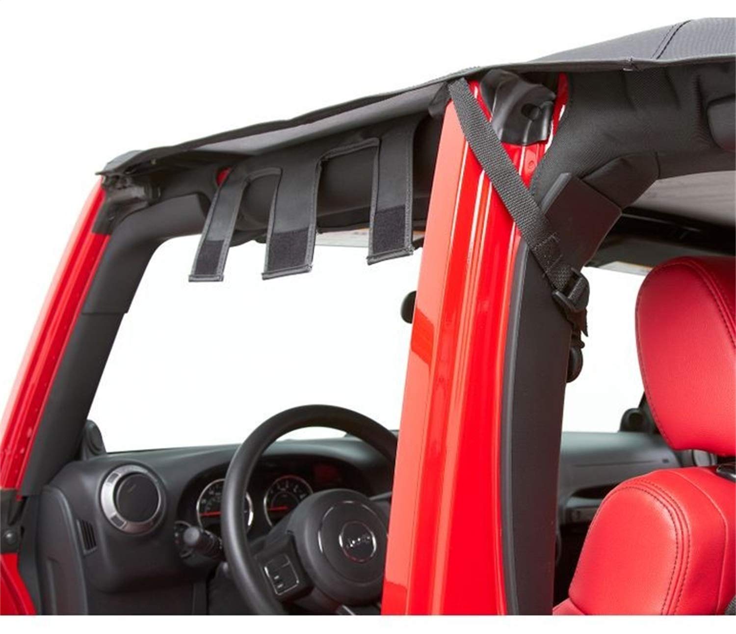 Bestop 5258435 Black Diamond Safari Style Bikini Top for 2010-2018 Wrangler JK Unlimited (Non-Cable Style)