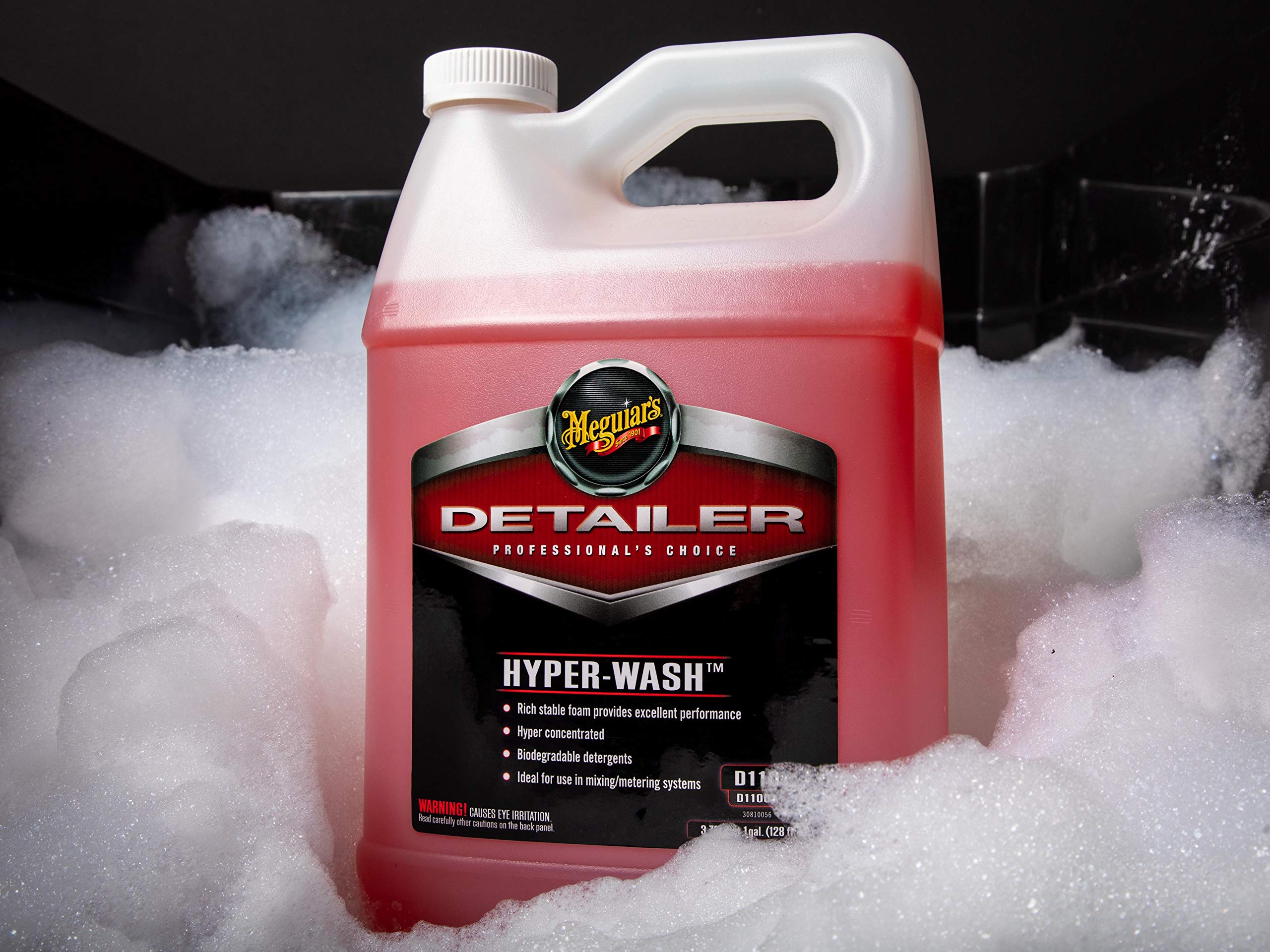 Meguiar's D11001 Hyper-Wash Foaming Car Wash Lifts Off Dirt and Leaves a Rich Shine - 1 Gallon Container